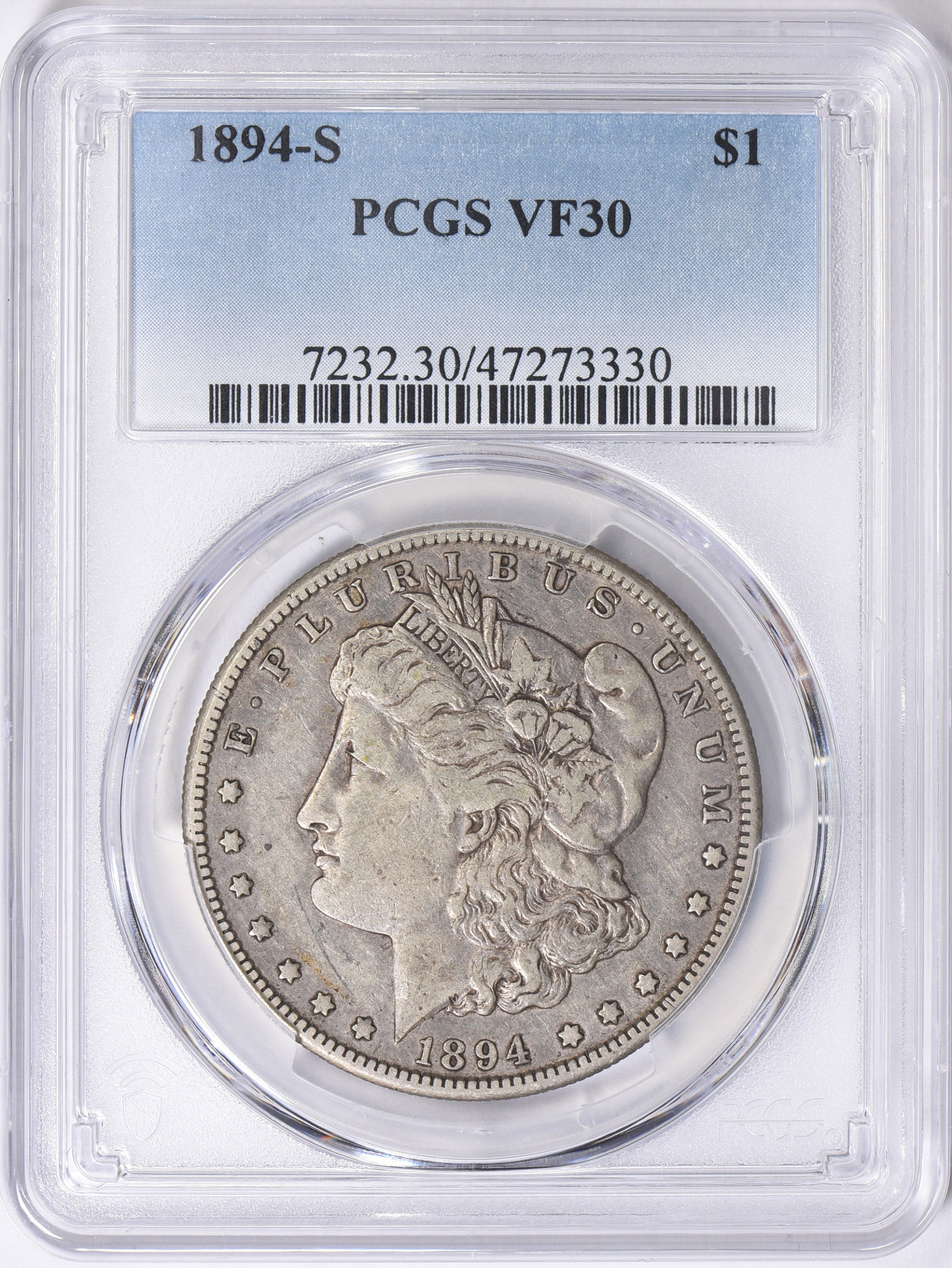1894-S Morgan Silver Dollar PCGS VF-30 (Item 1466553) | GreatCollections Coin Auctions