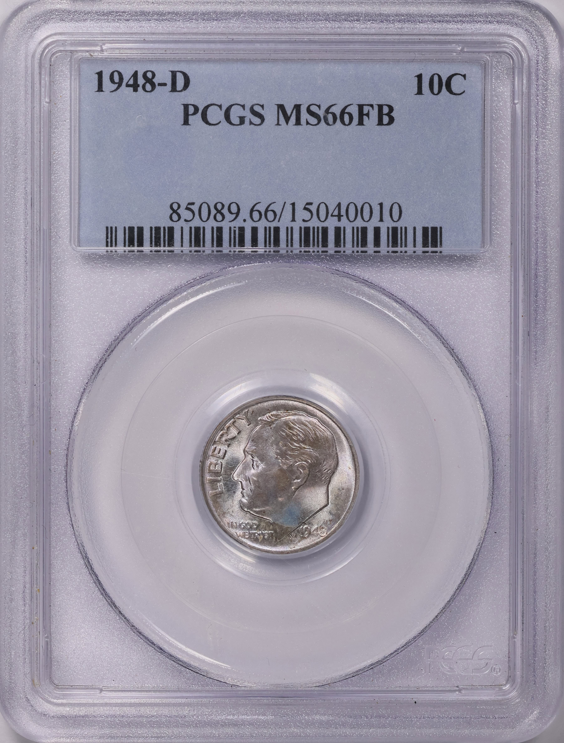 1948-D Roosevelt Dime PCGS MS-66 FB (Toned) (Item 1470976 ...