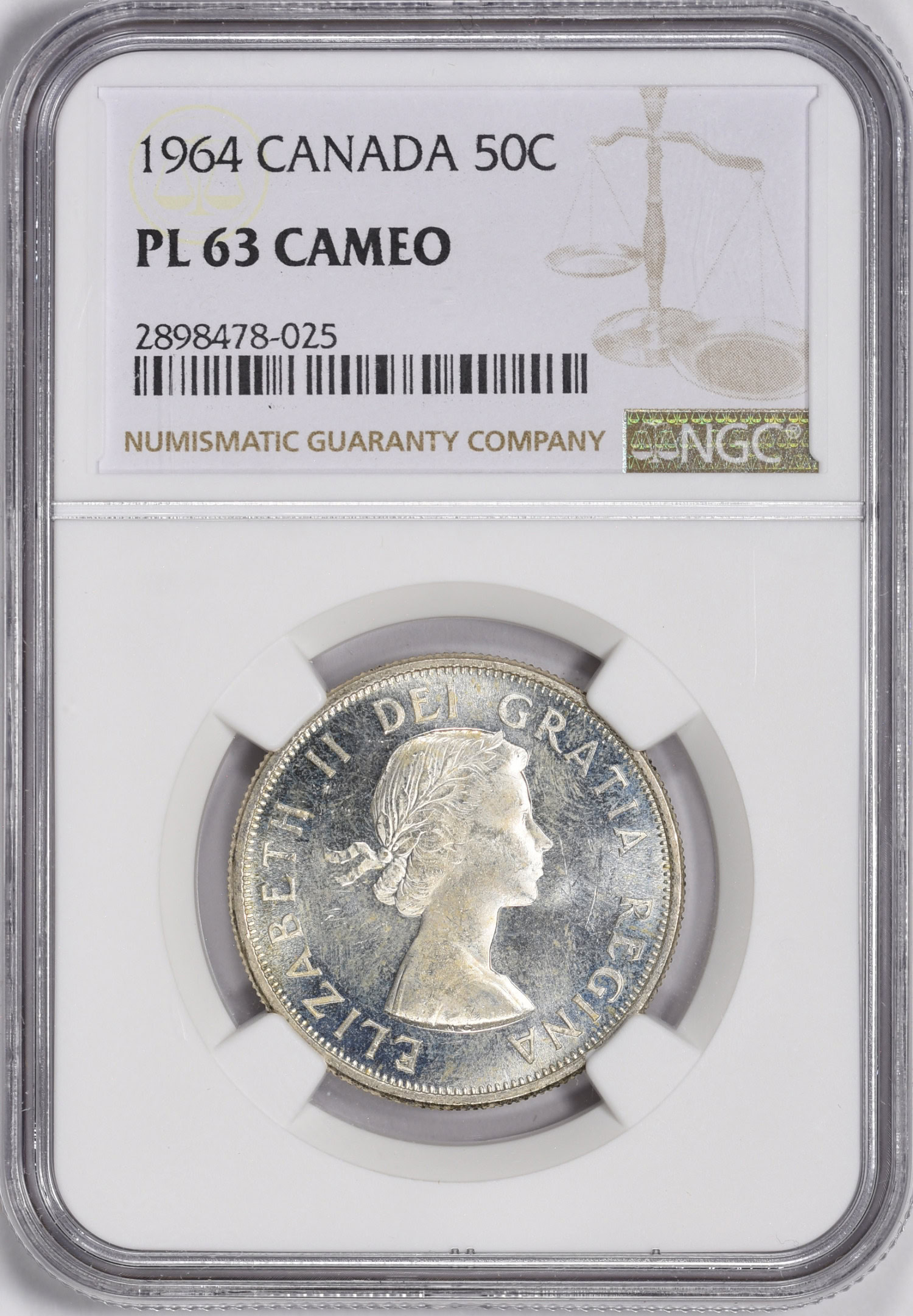 Canada 1964 Silver 50 Cents KM-56 NGC PL-63 CAMEO (Item 1474779 ...