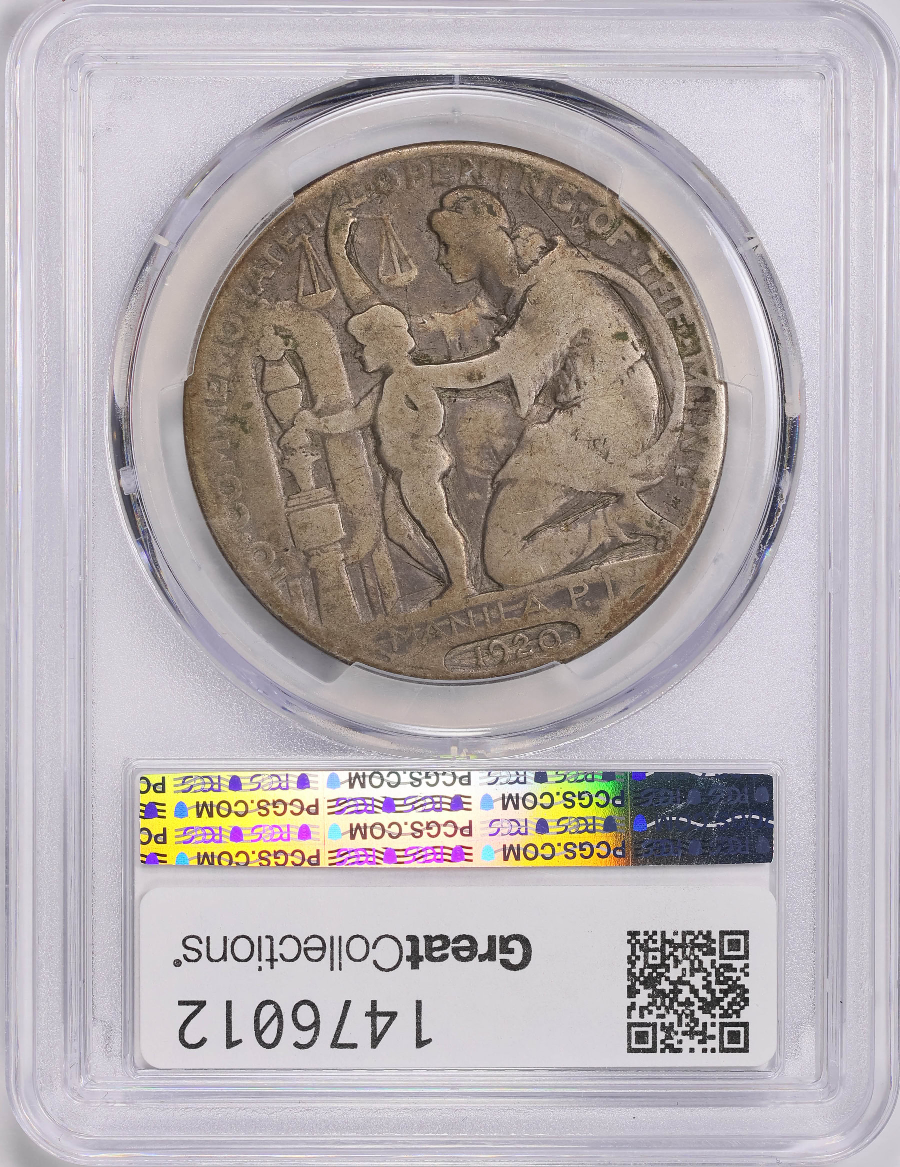 1920 Silver Manila Mint Opening Wilson So-Called Dollar HK-449 PCGS ...