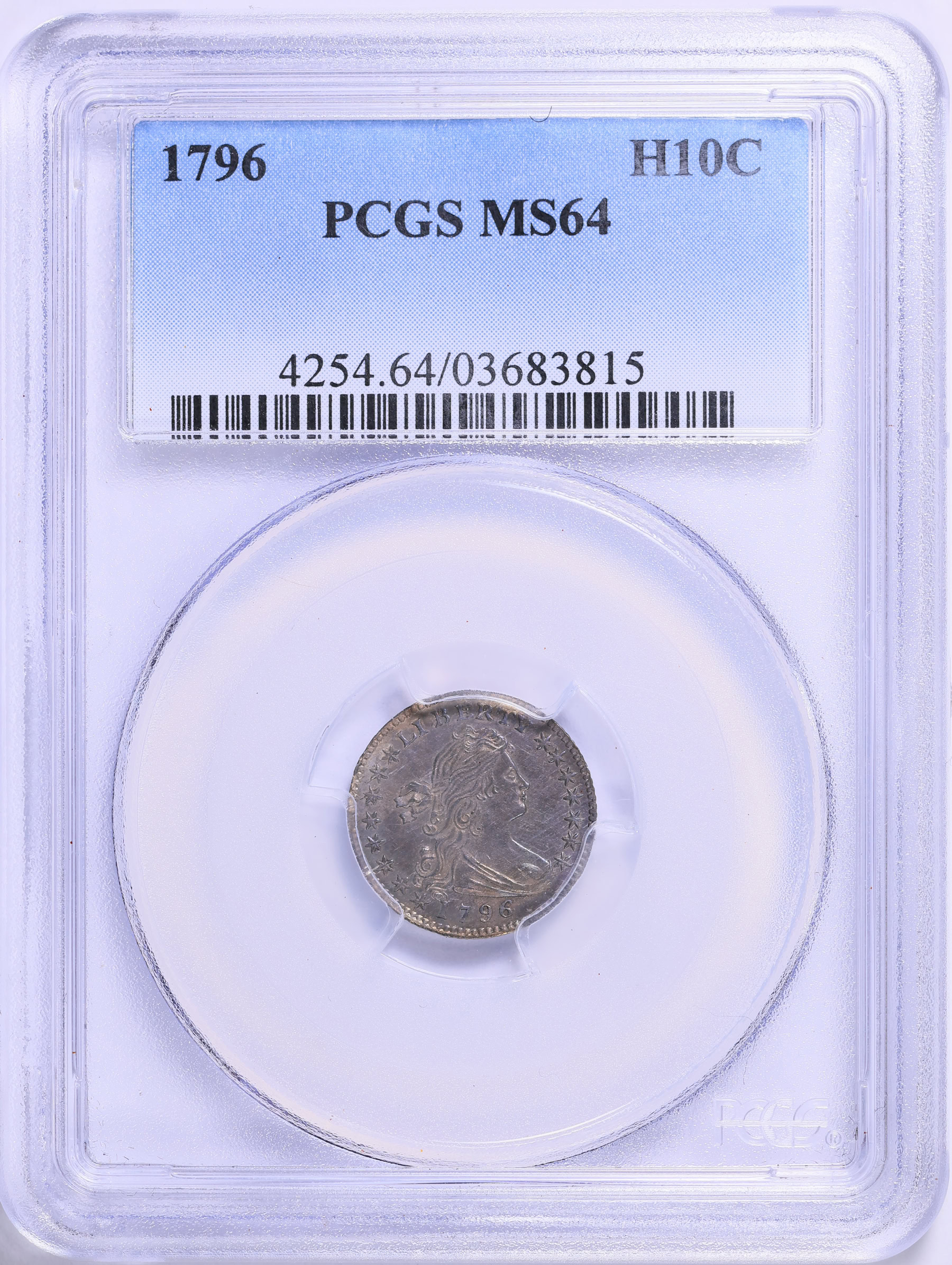 1796 Draped Bust Half Dime PCGS MS-64 (Toned) (Item 1477545 ...