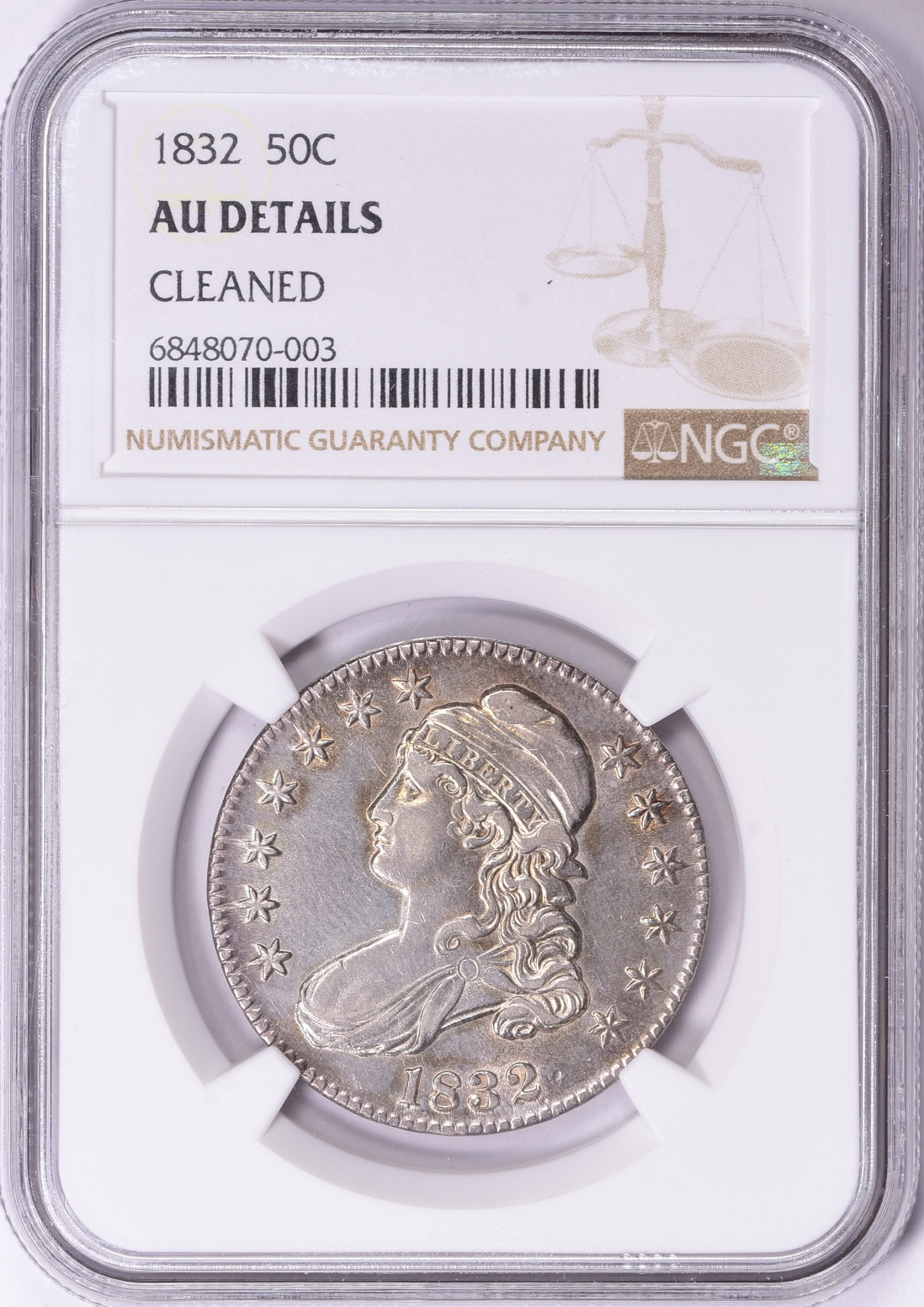 1832 Capped Bust Half Dollar NGC AU Details (Item 1485608 ...