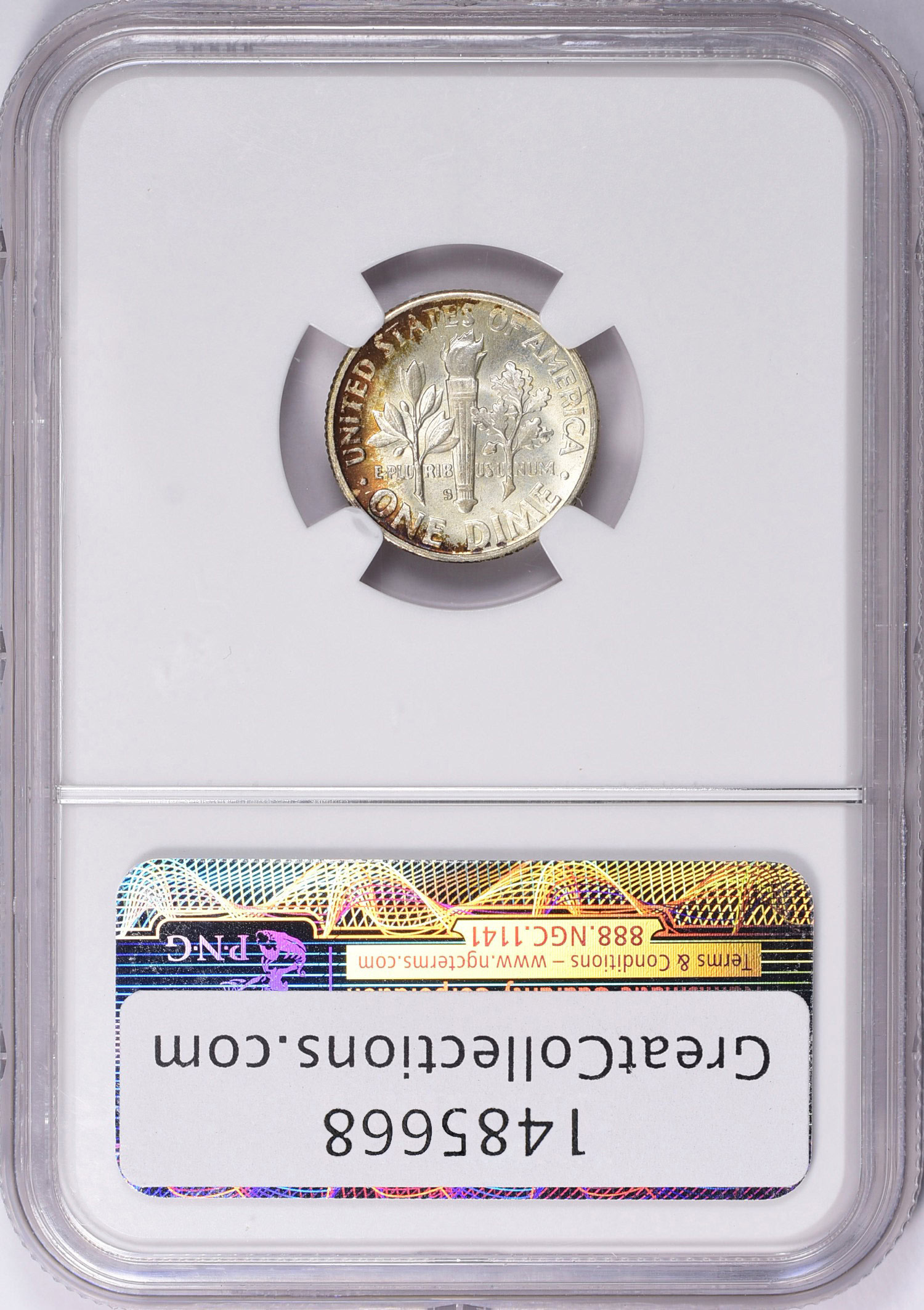 1949-S Roosevelt Dime NGC MS-67 FT (Toned) (Item 1485668 ...