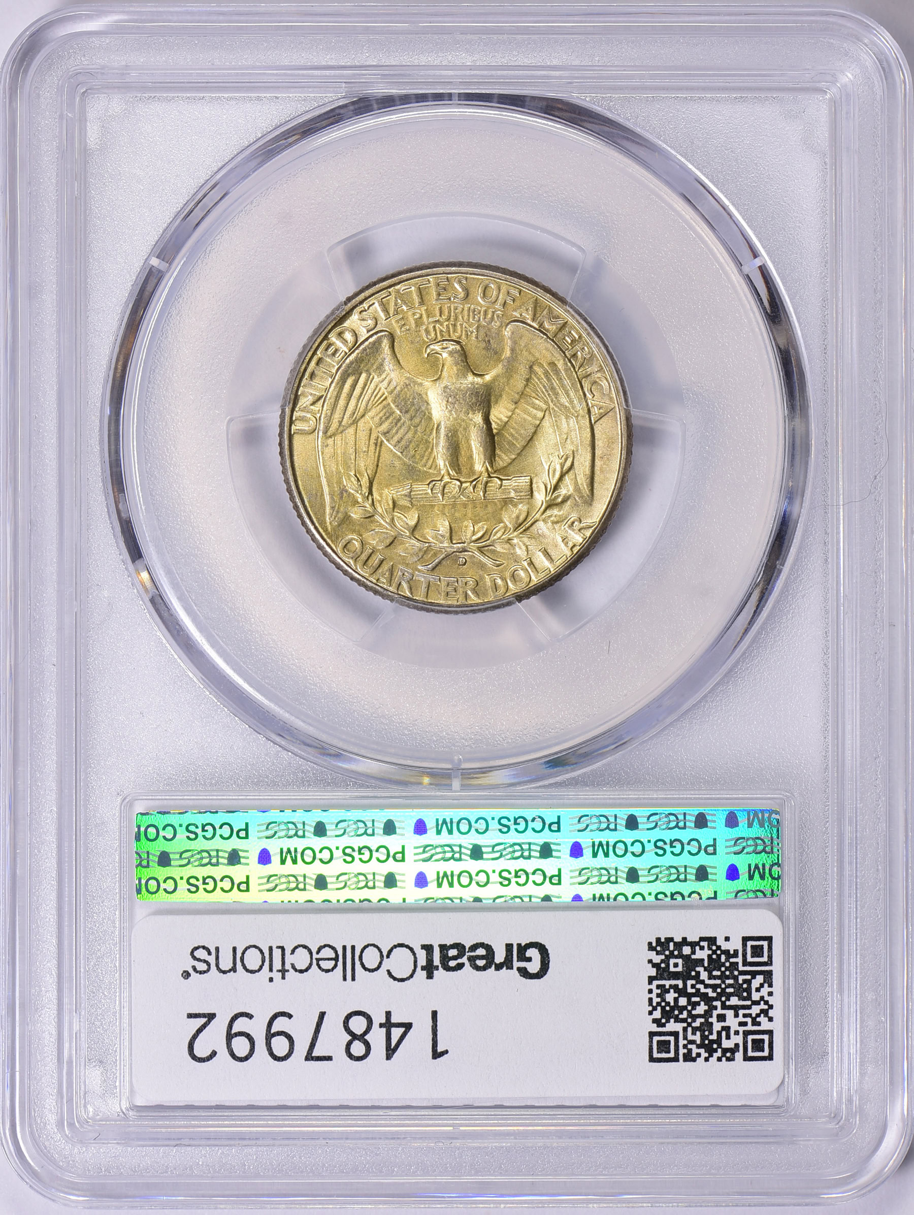 1932-D Washington Quarter PCGS MS-64 (CAC Green) (Item 1487992) | GreatCollections Coin Auctions