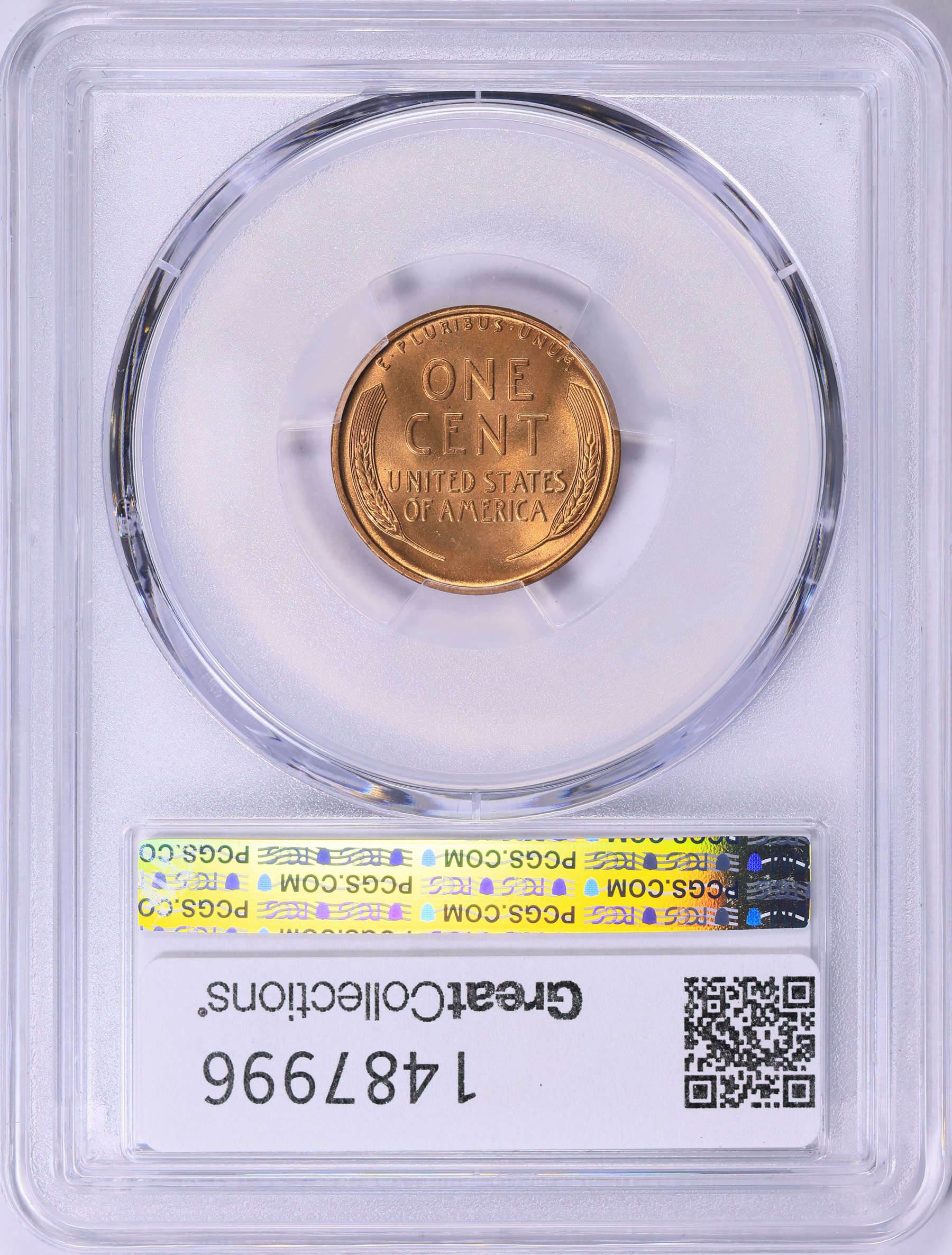 1944-D Lincoln Cent PCGS MS-67+ RD (CAC Green) (Item 1487996) | GreatCollections Coin Auctions