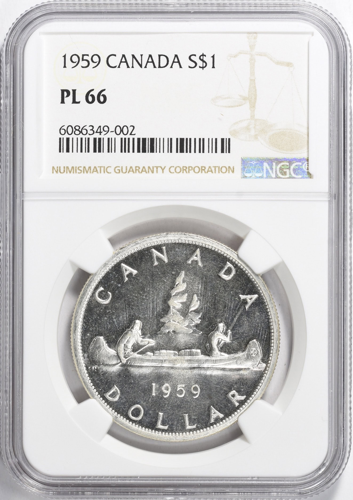 Canada 1959 Silver Dollar KM-54 NGC PL-66 (Item 1489477 ...