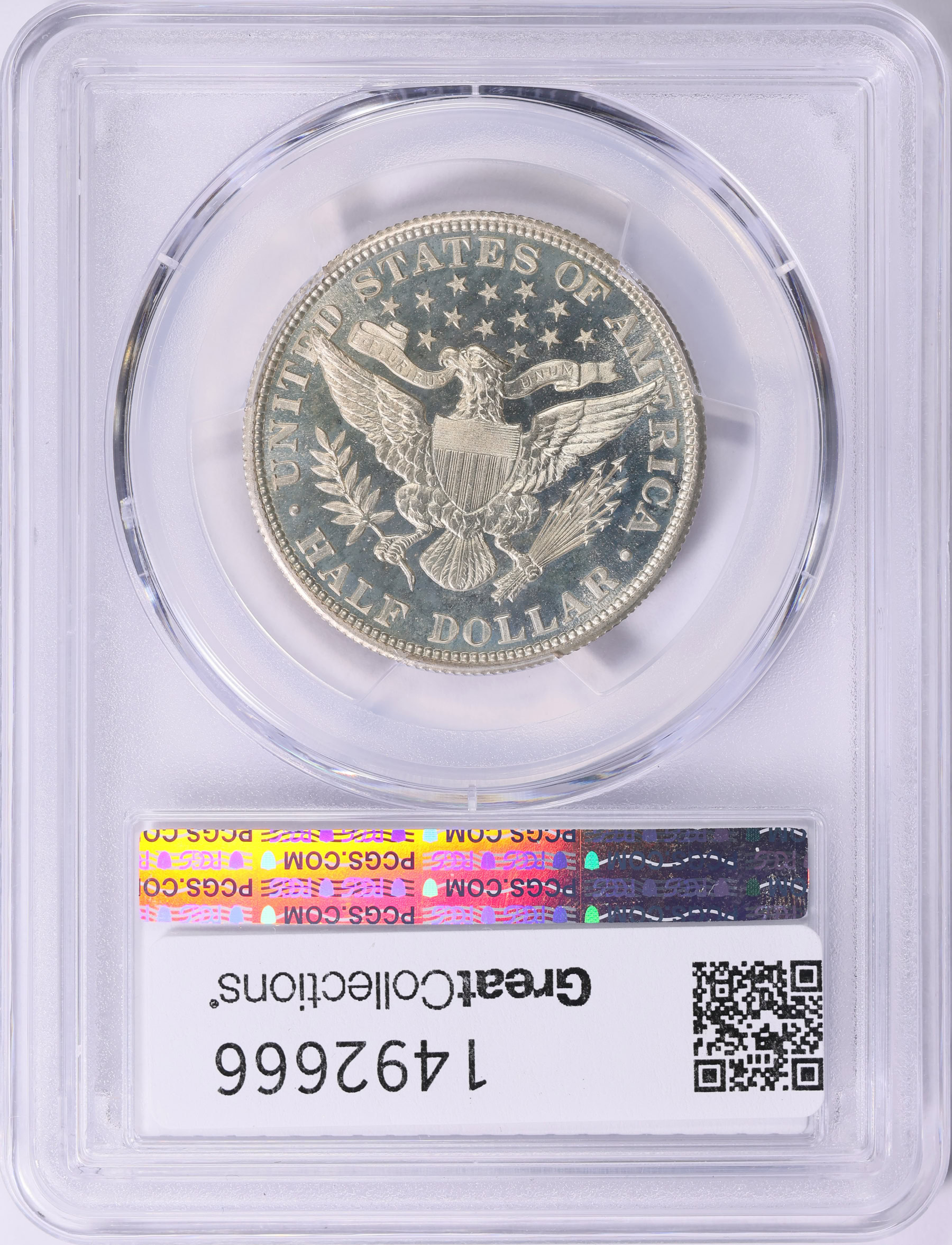 1909 Barber Half Dollar PCGS Proof-67+ (CAC Green) (Item 1492666) | GreatCollections Coin Auctions