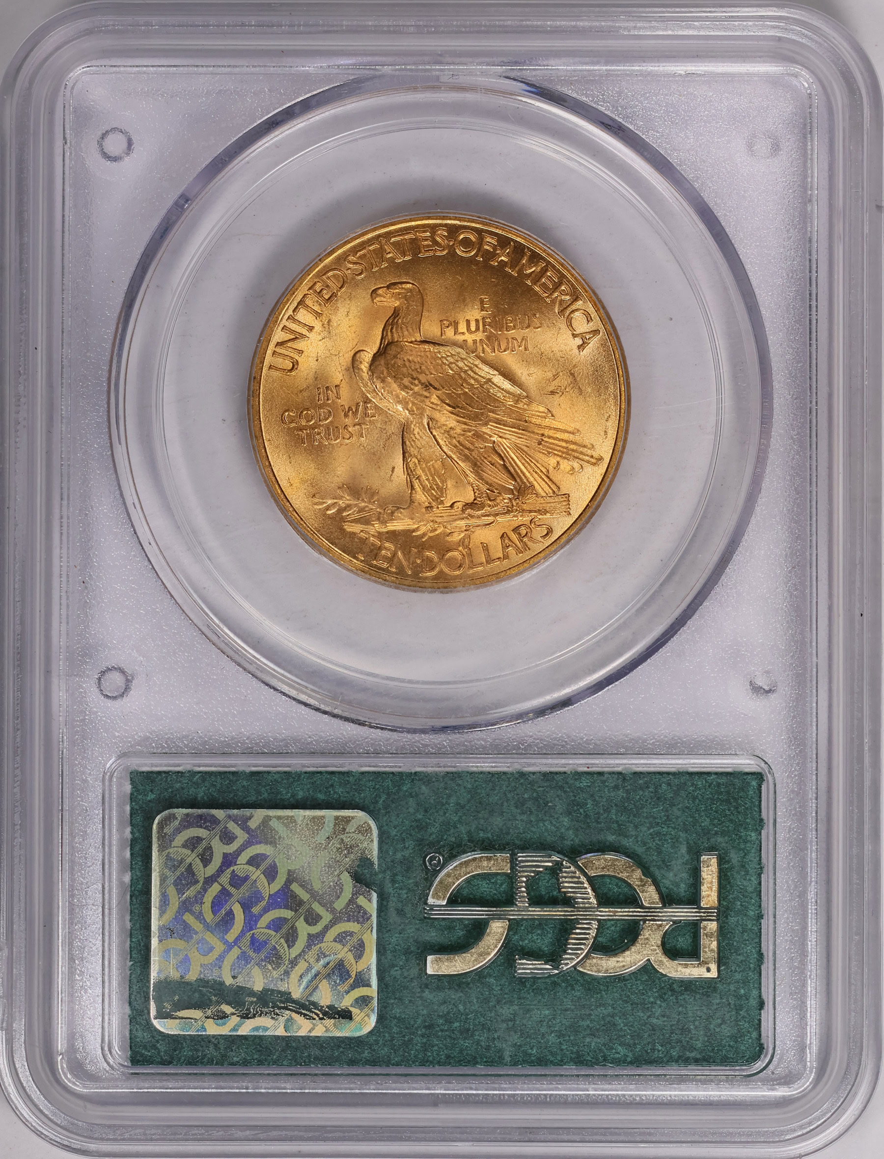 1932 Indian Gold Eagle PCGS MS-64 (CAC Green) OGH (Doily) (Item 1498908 ...