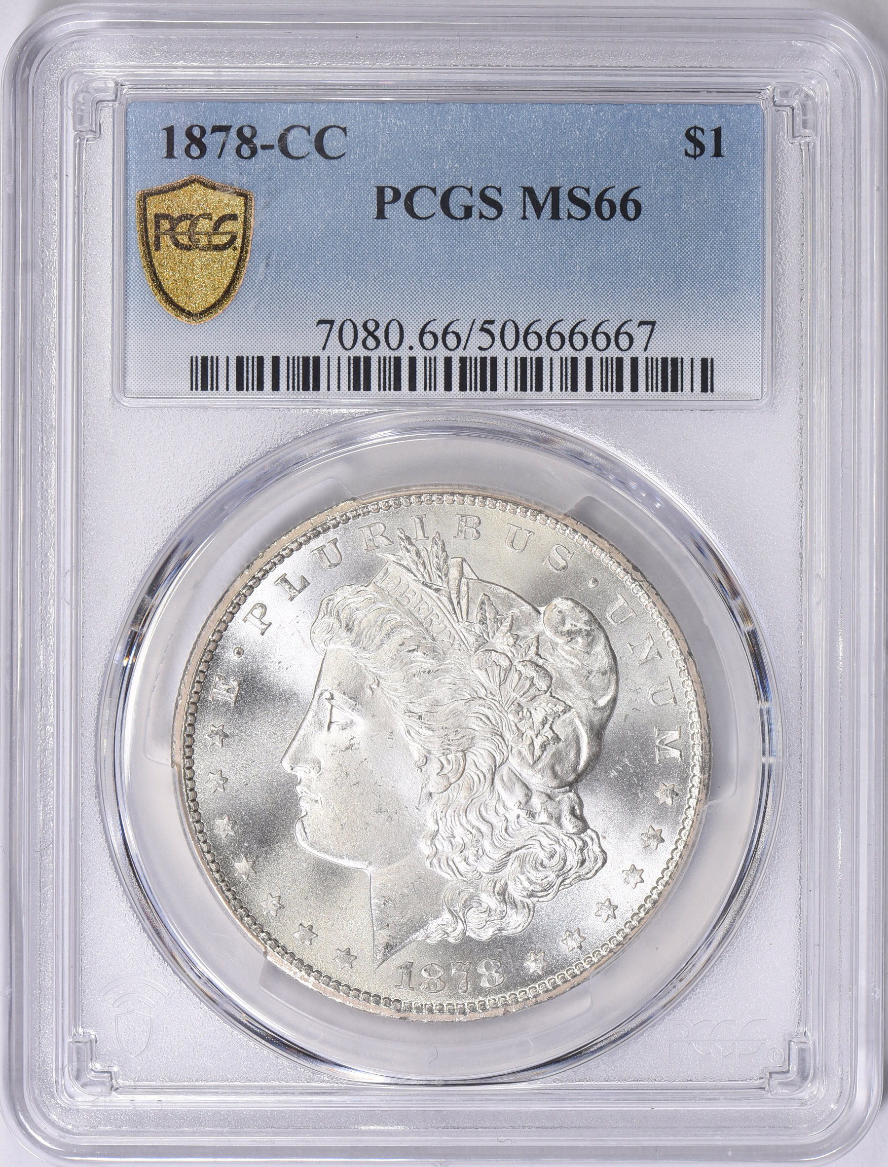 1878-CC Morgan Silver Dollar PCGS MS-66 (Item 1499565) | GreatCollections Coin Auctions