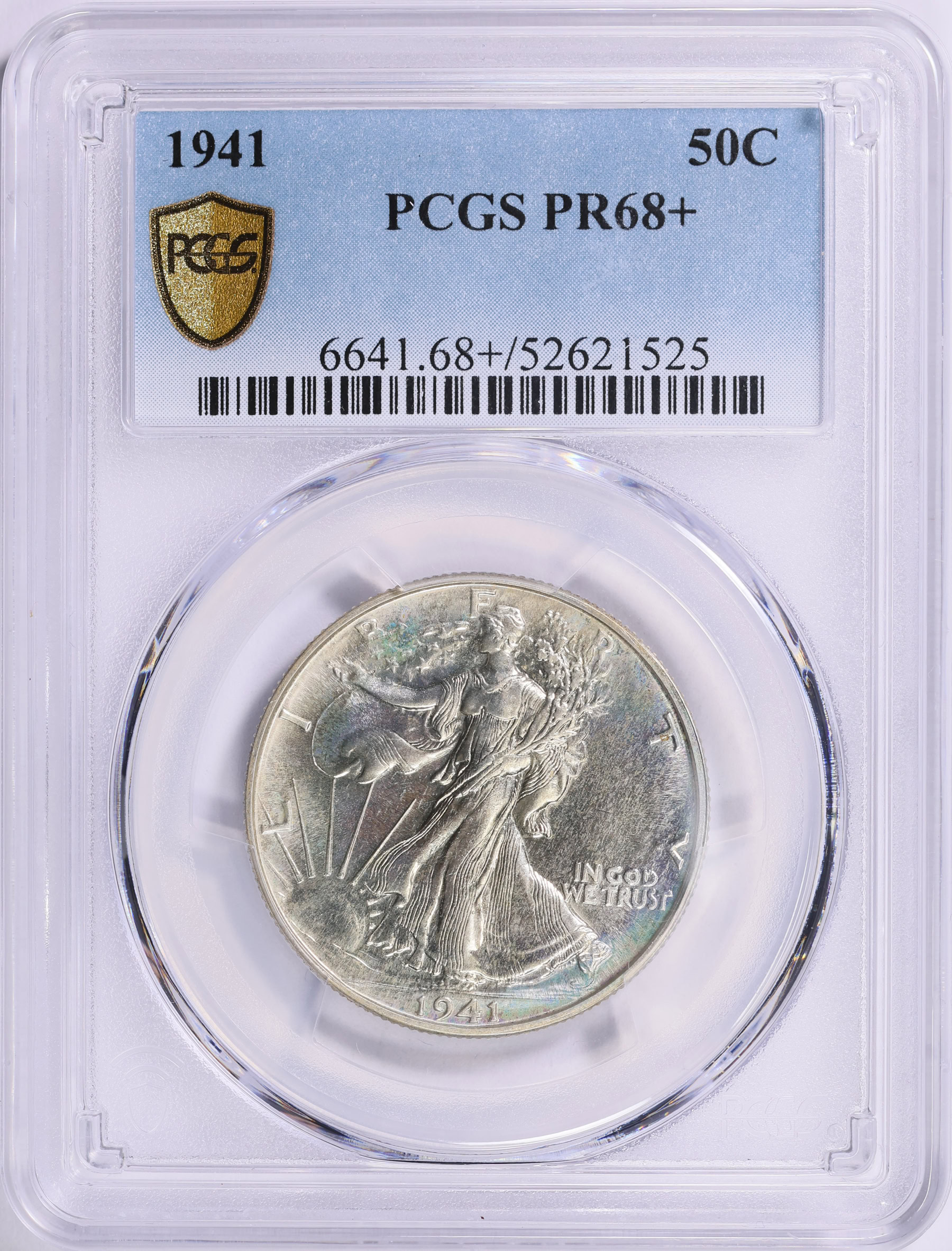 1941 Walking Liberty Half Dollar PCGS Proof-68+ (Item 1502694 ...