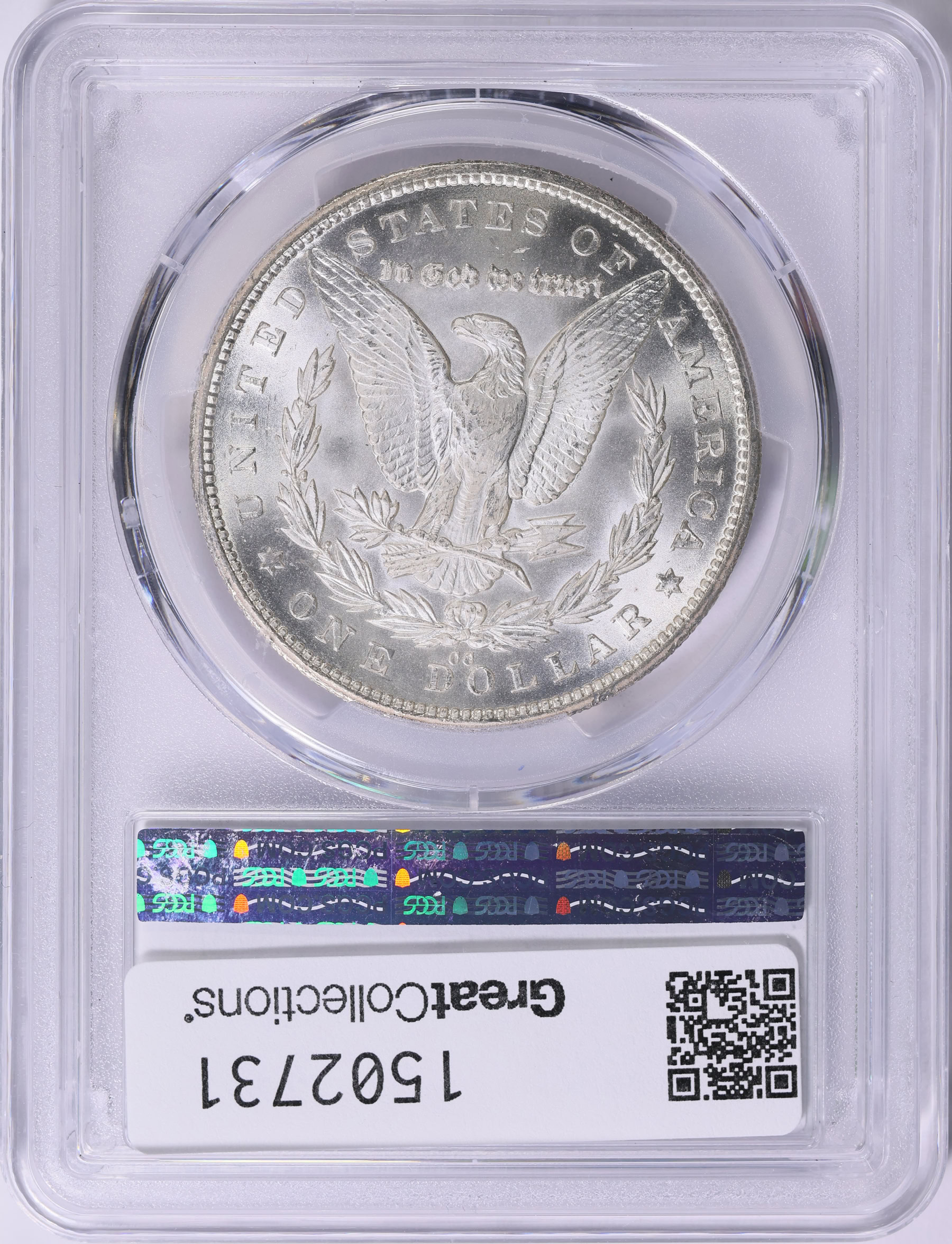 1880-CC Morgan Silver Dollar PCGS MS-67+ (CAC Green) (Item 1502731) | GreatCollections Coin Auctions