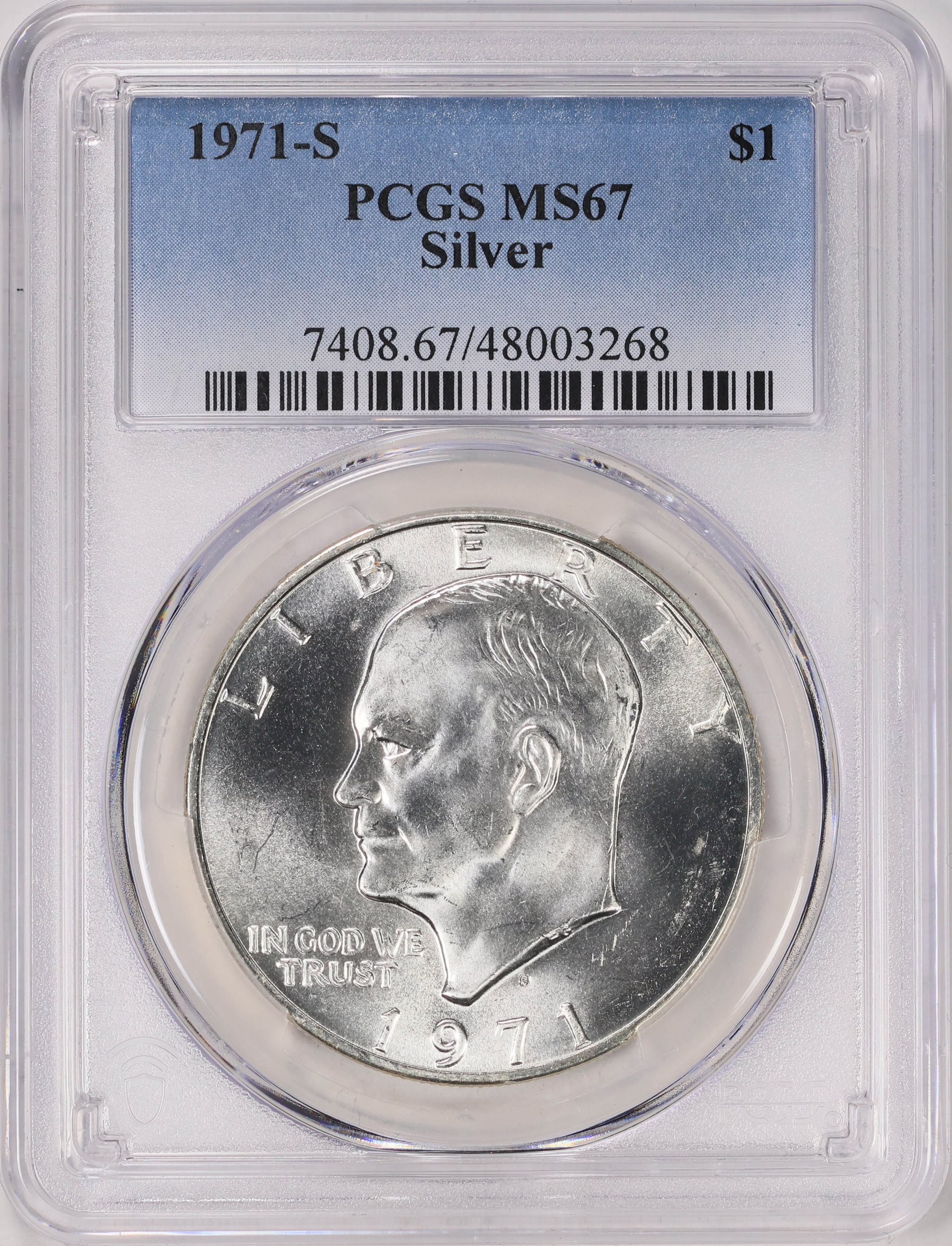 1971-S Eisenhower Dollar Silver PCGS MS-67 (Item 1504274 ...