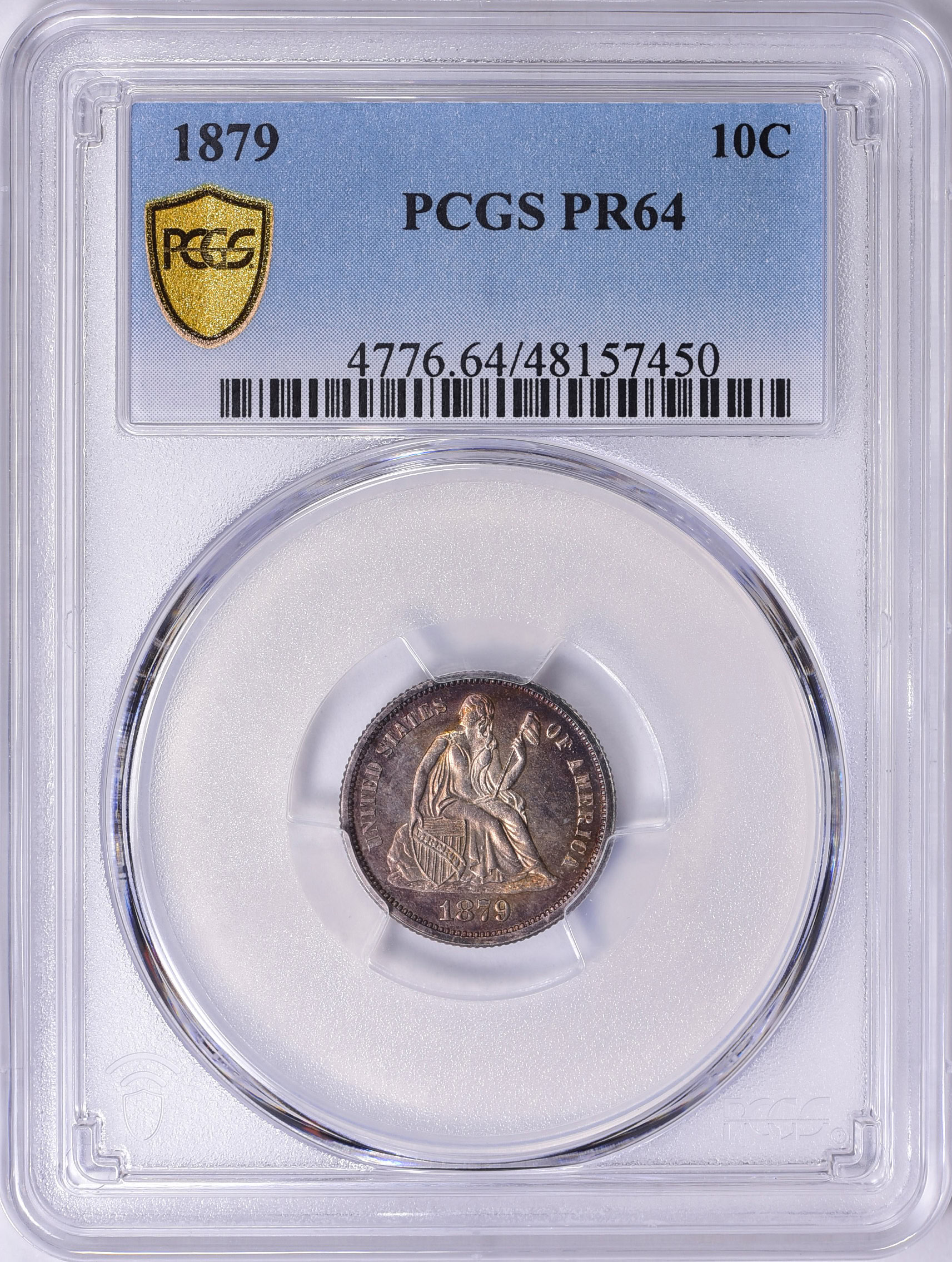 1879 Seated Liberty Dime PCGS Proof-64 (Toned) (Item 1507819 ...