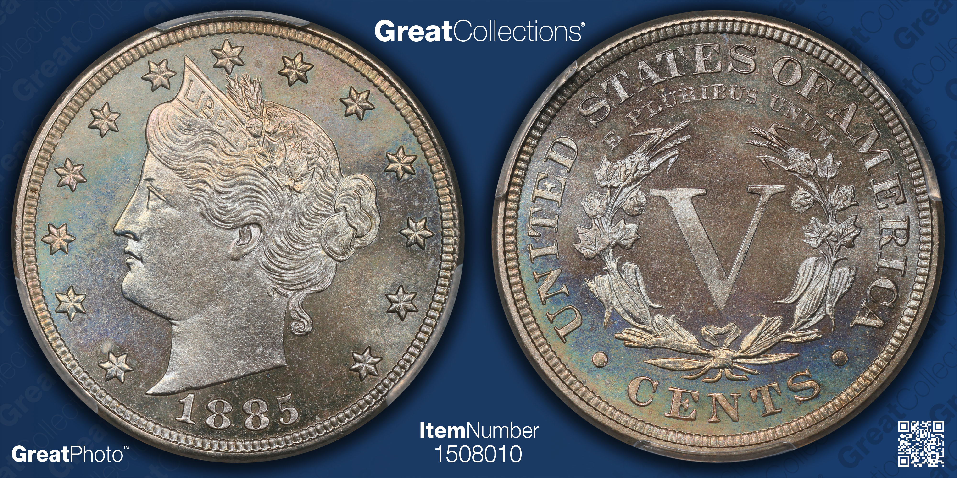 1885 Liberty Nickel PCGS Proof-67+ (CAC Green) (Toned) (Item 1508010 ...
