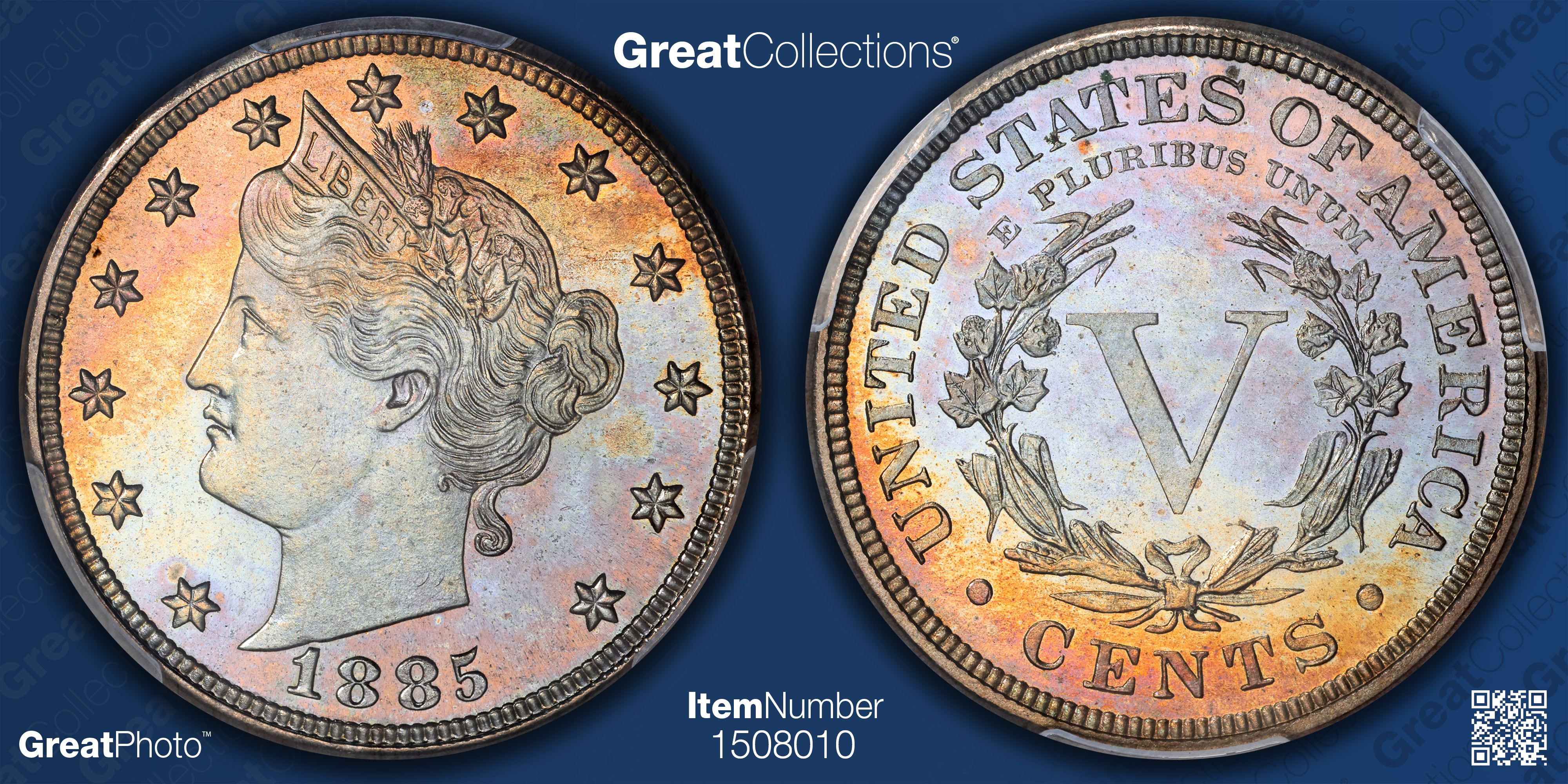 1885 Liberty Nickel PCGS Proof-67+ (CAC Green) (Toned) (Item 1508010 ...