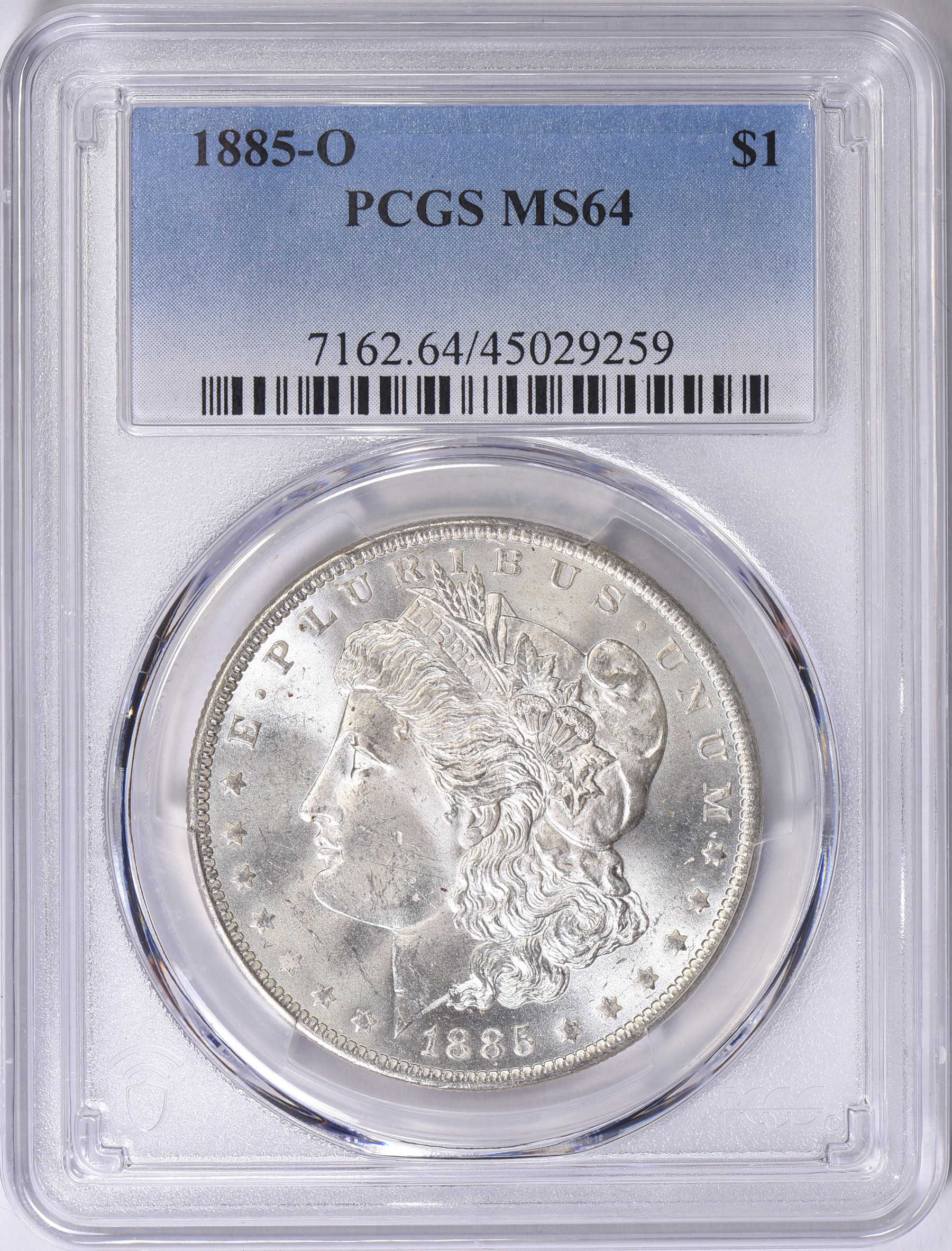 1885-O Morgan Silver Dollar PCGS MS-64 (Item 1508696) | GreatCollections Coin Auctions
