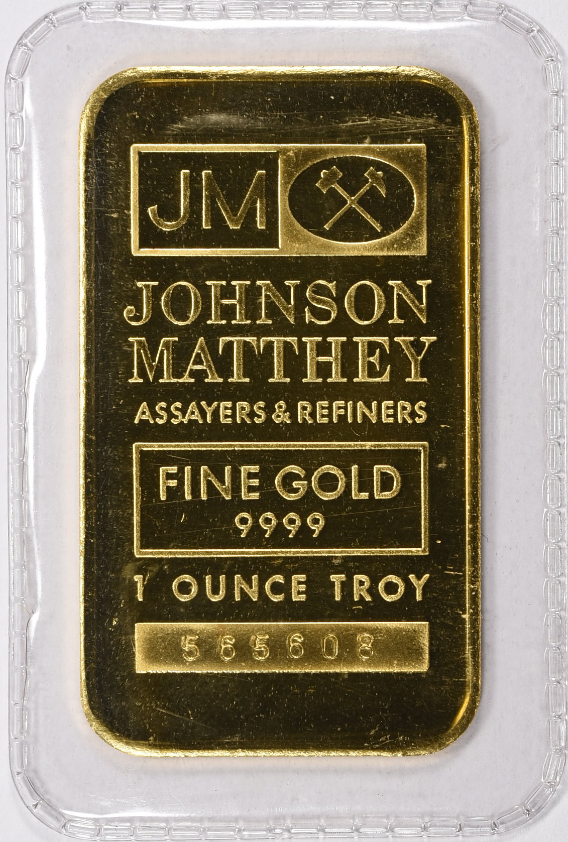 ND Gold 1oz Johnson Matthey Gold Ingot/Bar Uncertified in Original ...