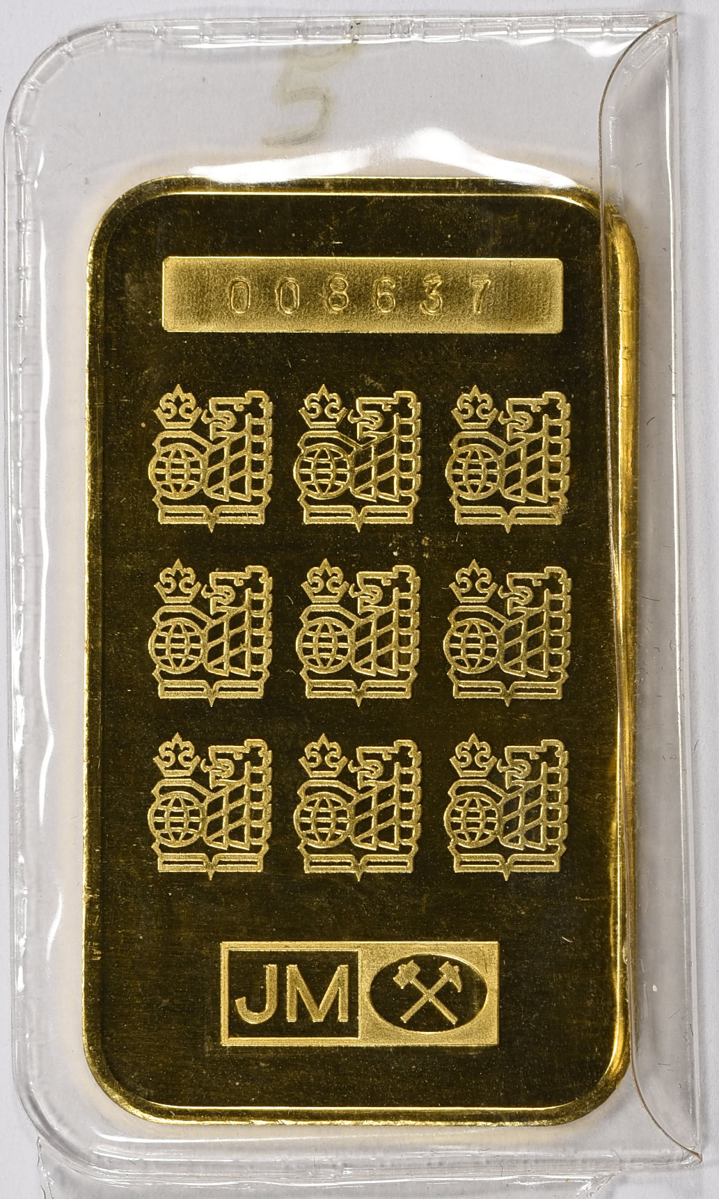 ND Gold 1oz Johnson Matthey Ingot/Bar Uncertified in Original Sealed ...