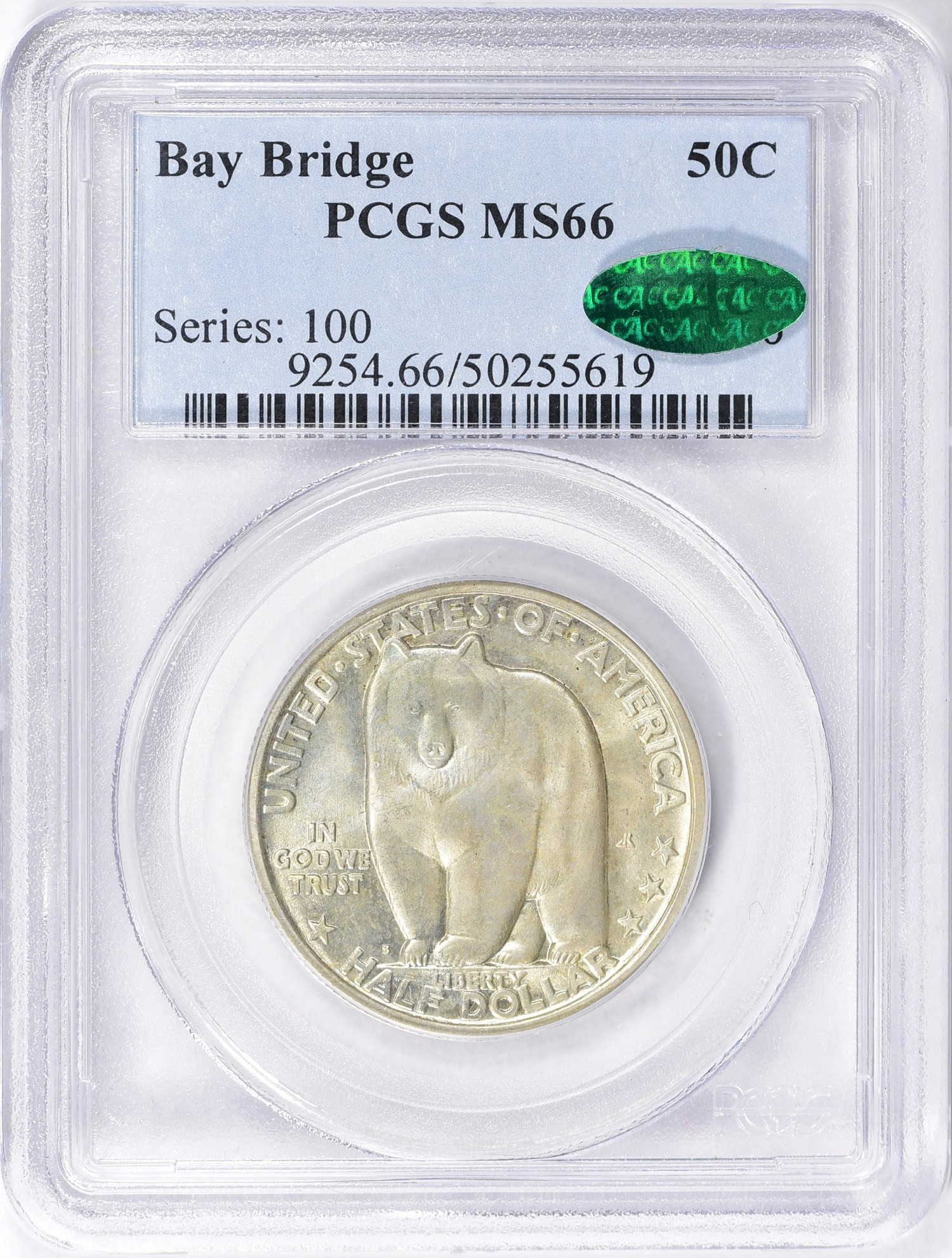 1936-S San-Francisco-Oakland Bay Bridge Opening Half Dollar PCGS MS-66 ...