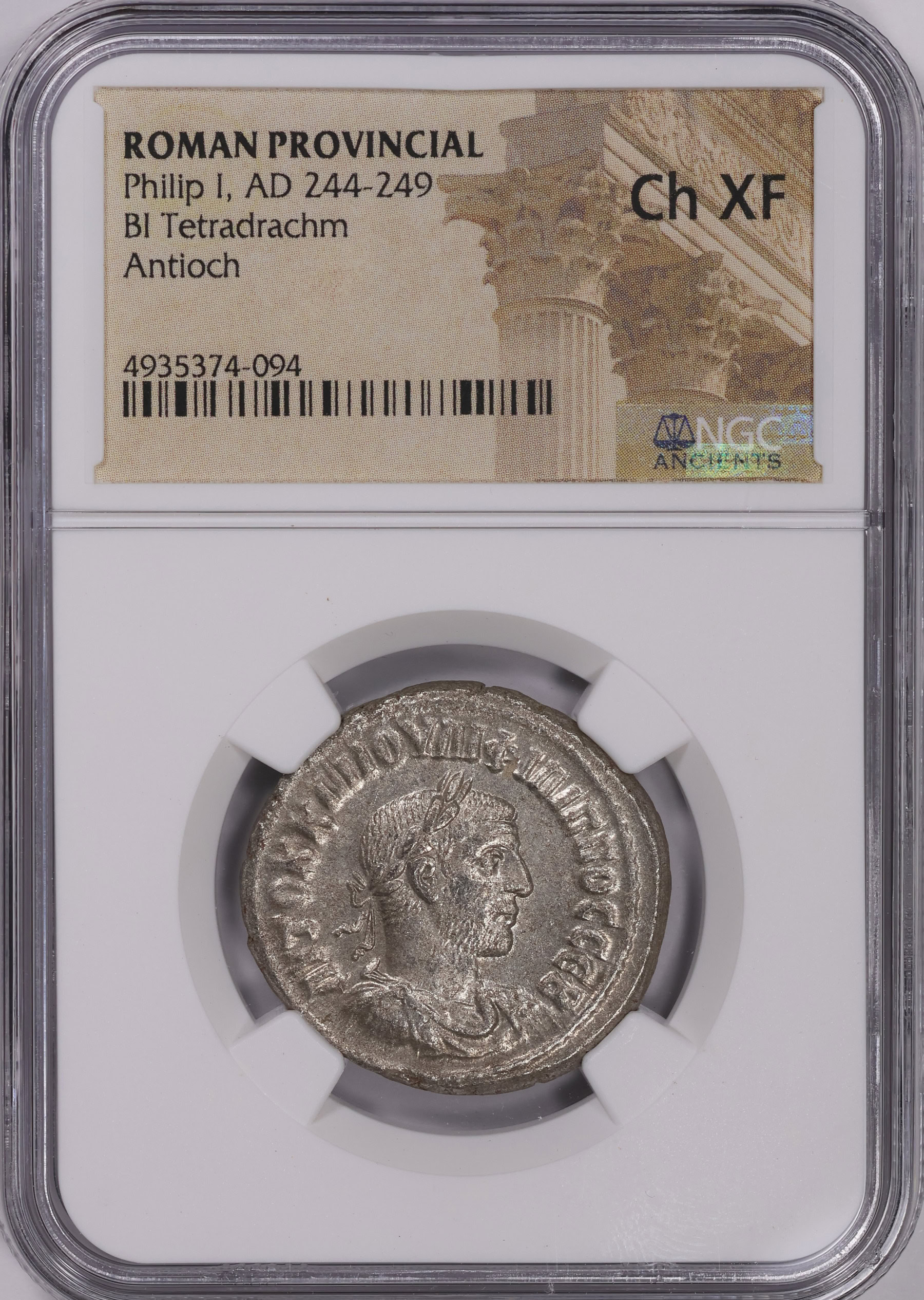 Ancient Roman Empire, Provincial Syria. Philip I (A.D. 244-249) BI ...