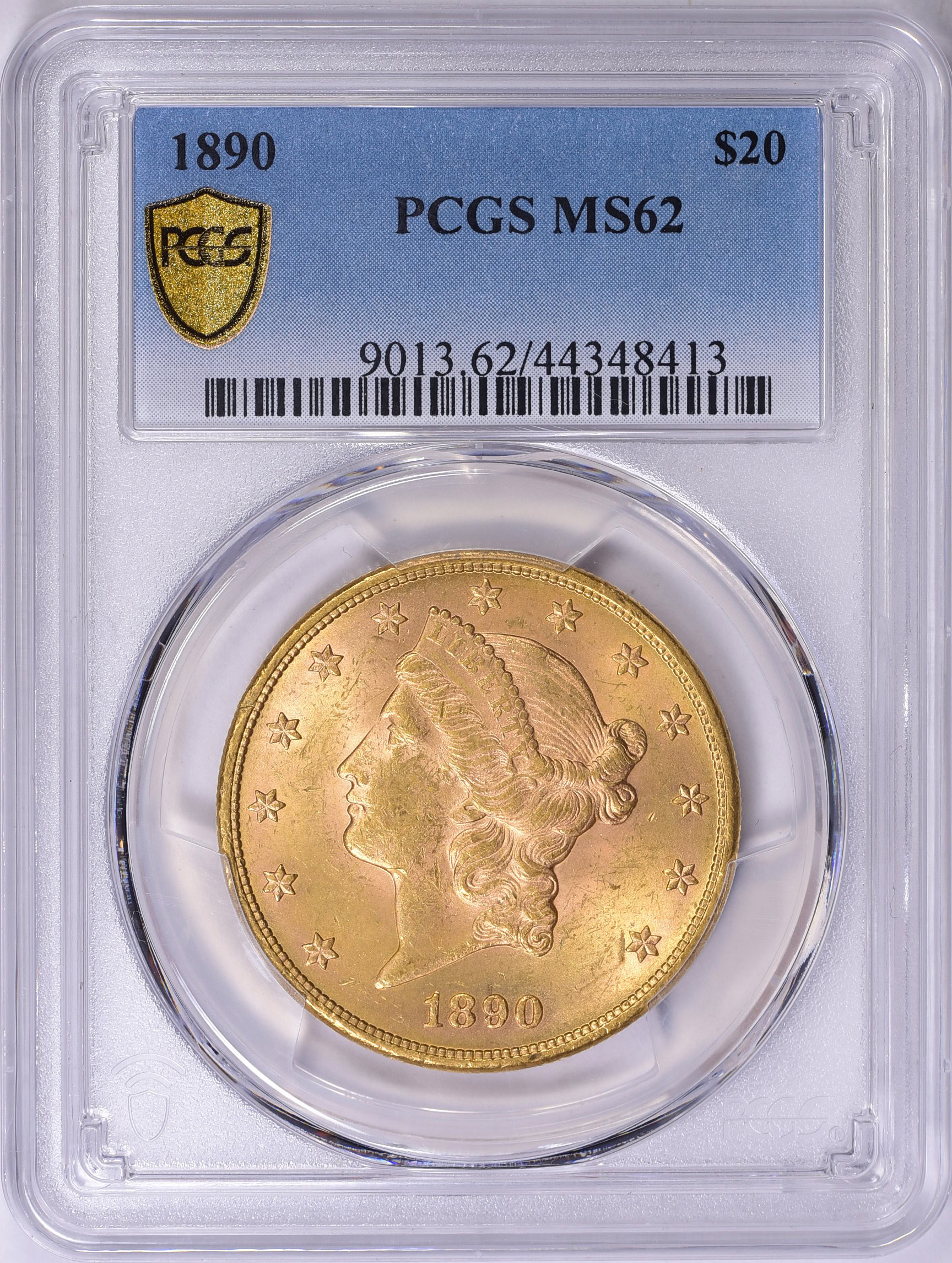 1890 Liberty Gold Double Eagle PCGS MS-62 (Item 1520238) | GreatCollections Coin Auctions