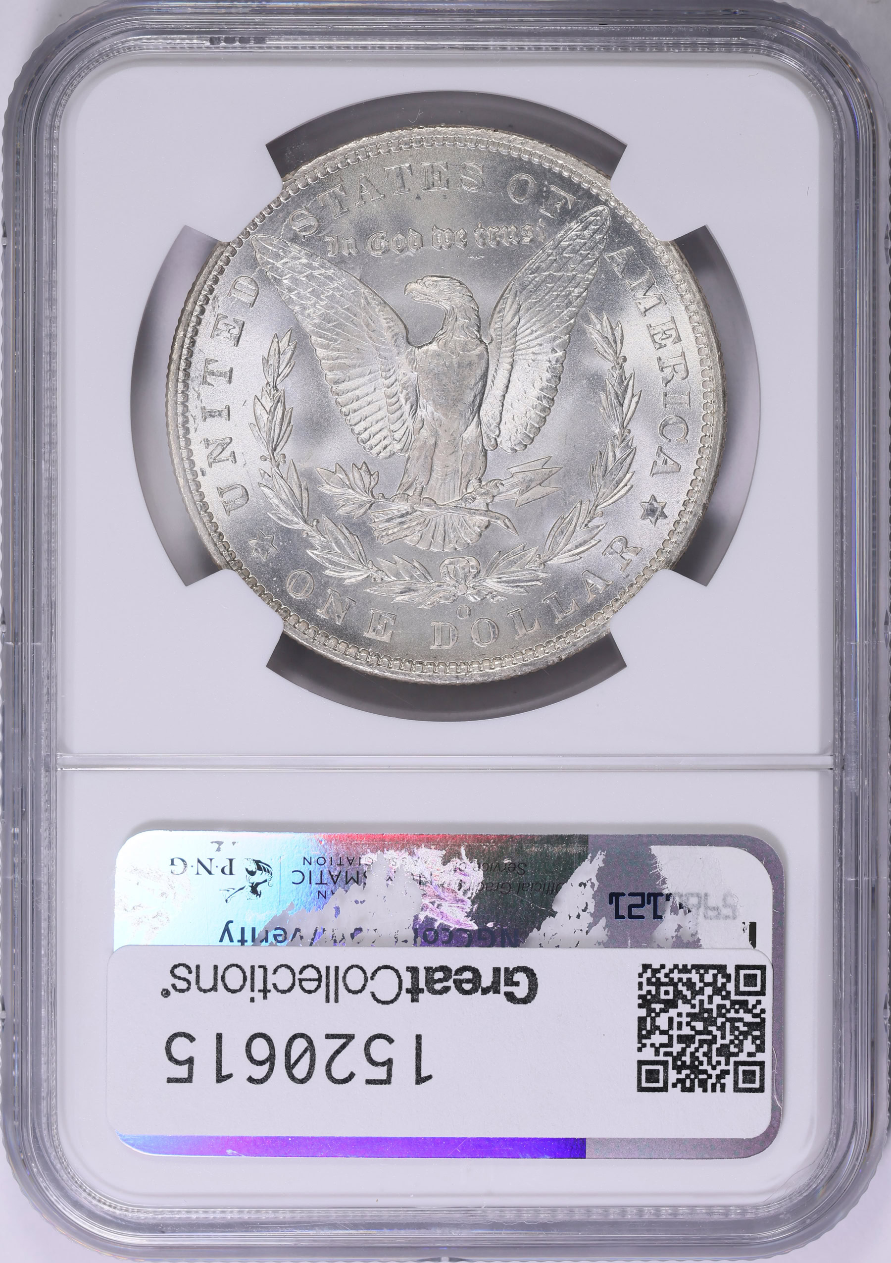 1902-O Morgan Silver Dollar NGC MS-67 (Item 1520615) | GreatCollections Coin Auctions