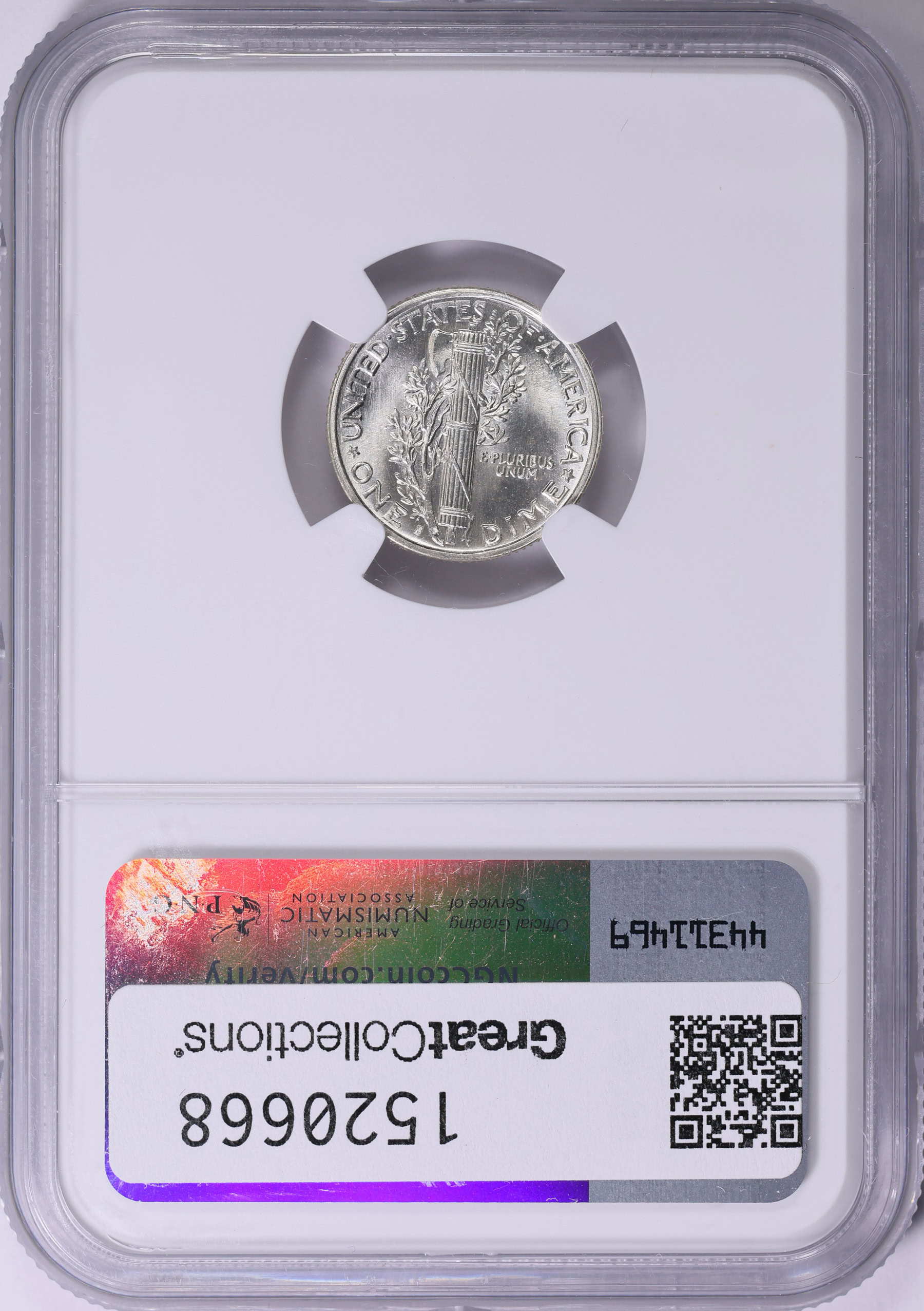 1941-S Mercury Dime NGC MS-68 FB (Item 1520668) | GreatCollections Coin Auctions