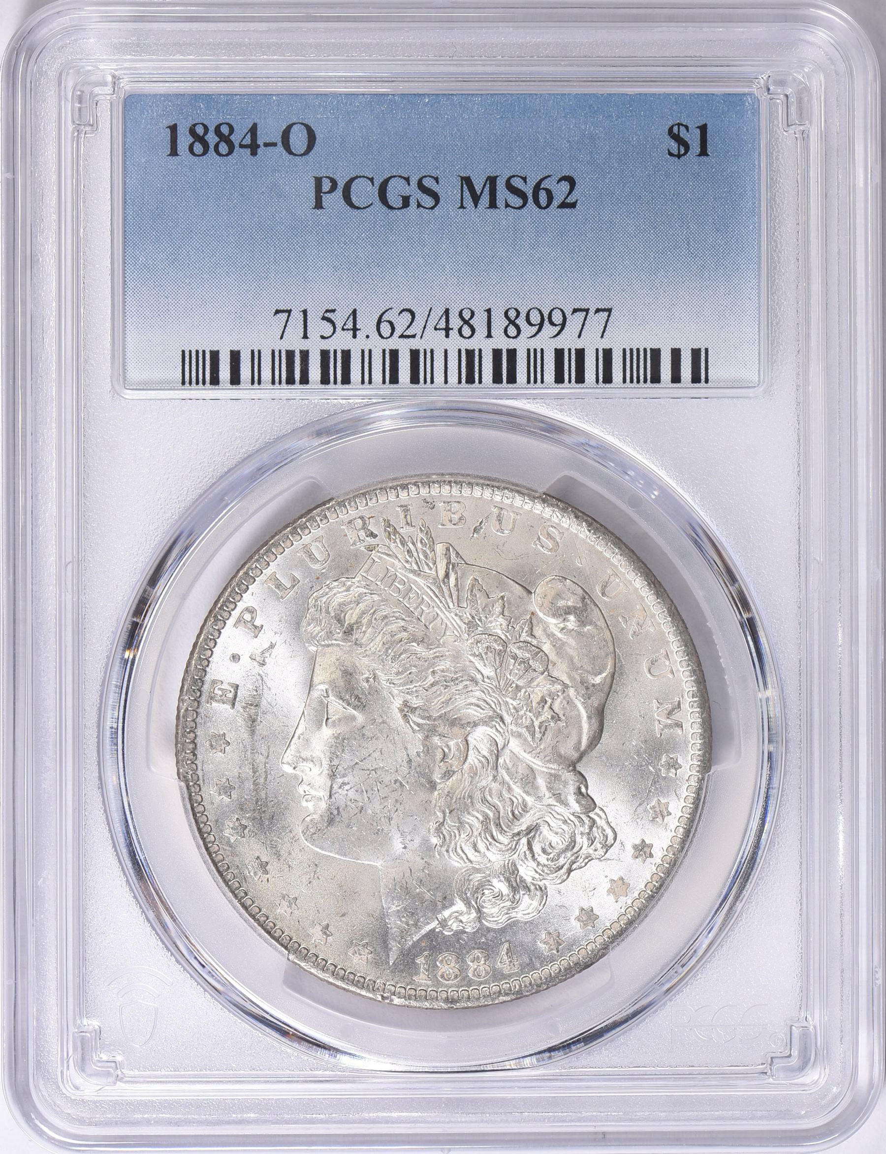 1884-O Morgan Silver Dollar PCGS MS-62 (Item 1520764) | GreatCollections Coin Auctions