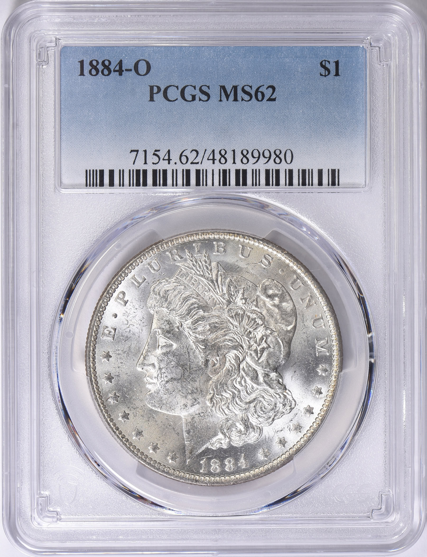 1884-O Morgan Silver Dollar PCGS MS-62 (Item 1520767) | GreatCollections Coin Auctions