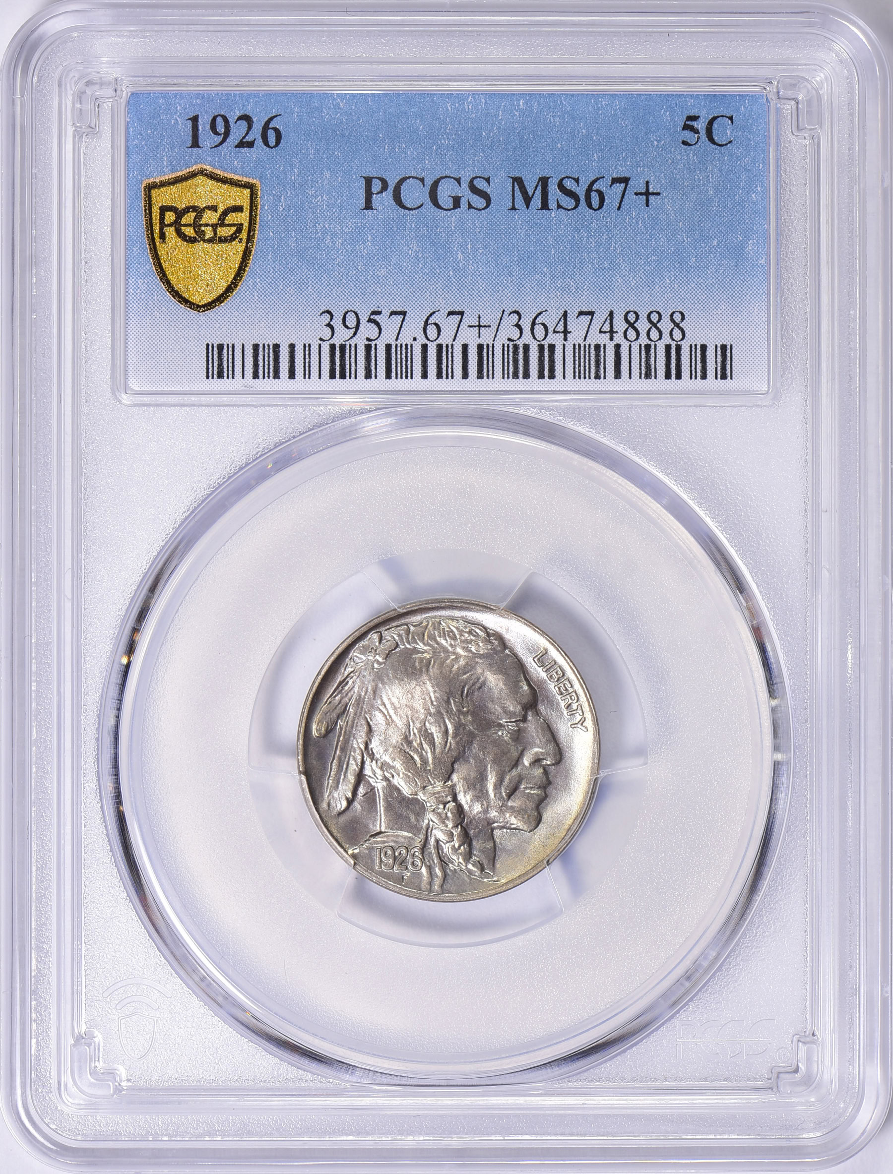 1926 Buffalo Nickel PCGS MS-67+ (Toned) (Item 1527566 ...