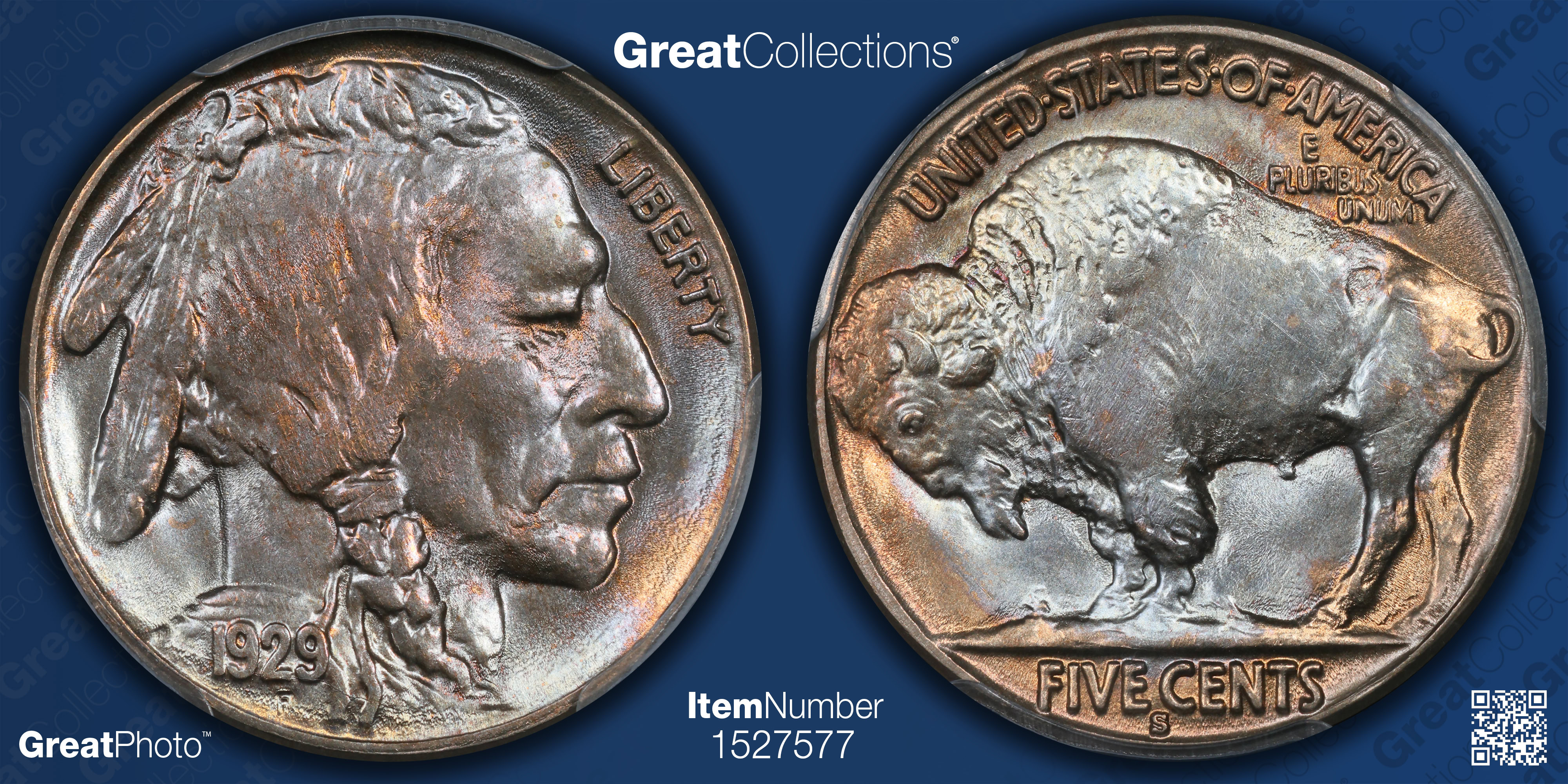 1929-S Buffalo Nickel PCGS MS-67 (Toned) (Item 1527577 ...