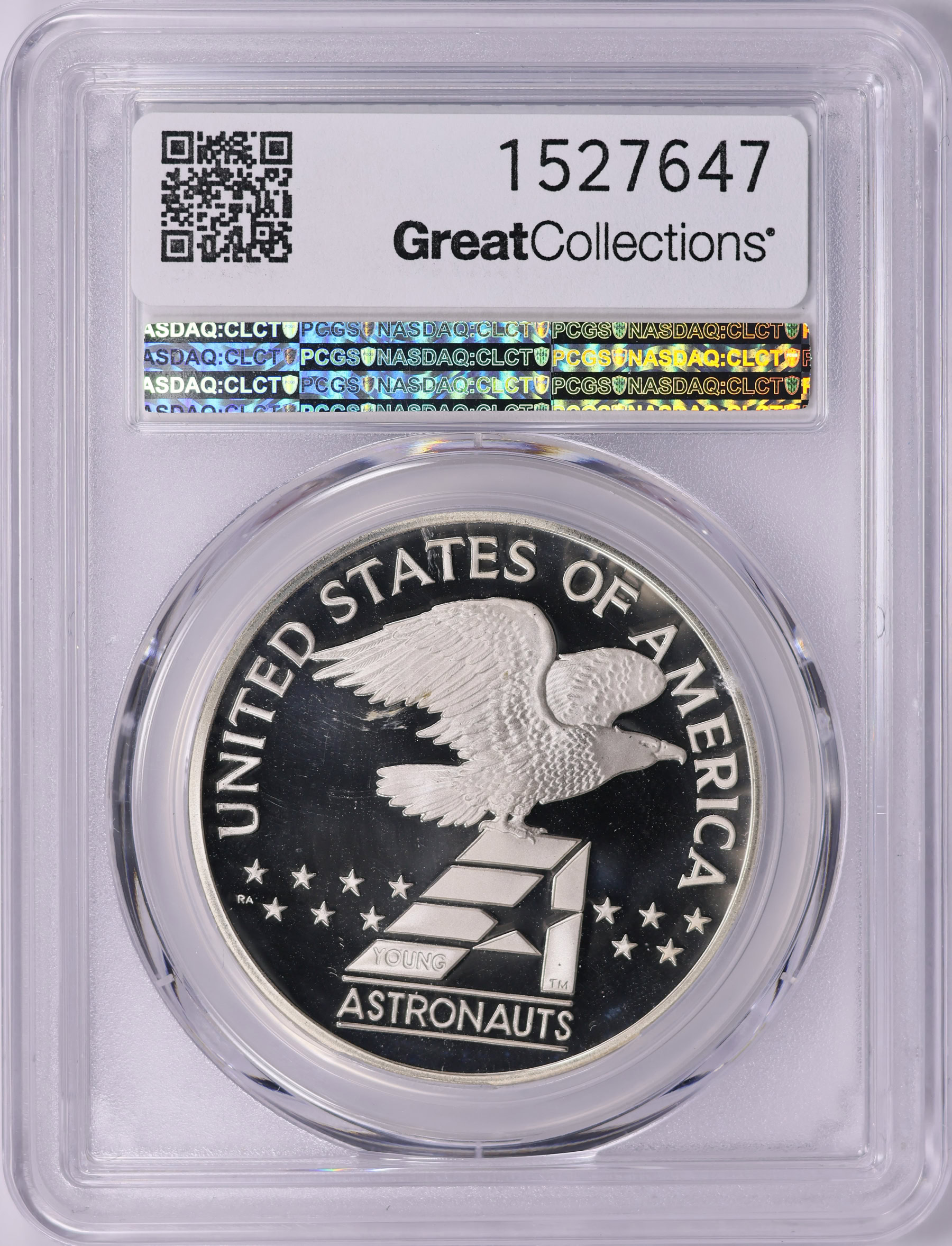 1988-P Silver Young Astronauts Astronaut Medal PCGS Proof-67 DCAM (Item ...