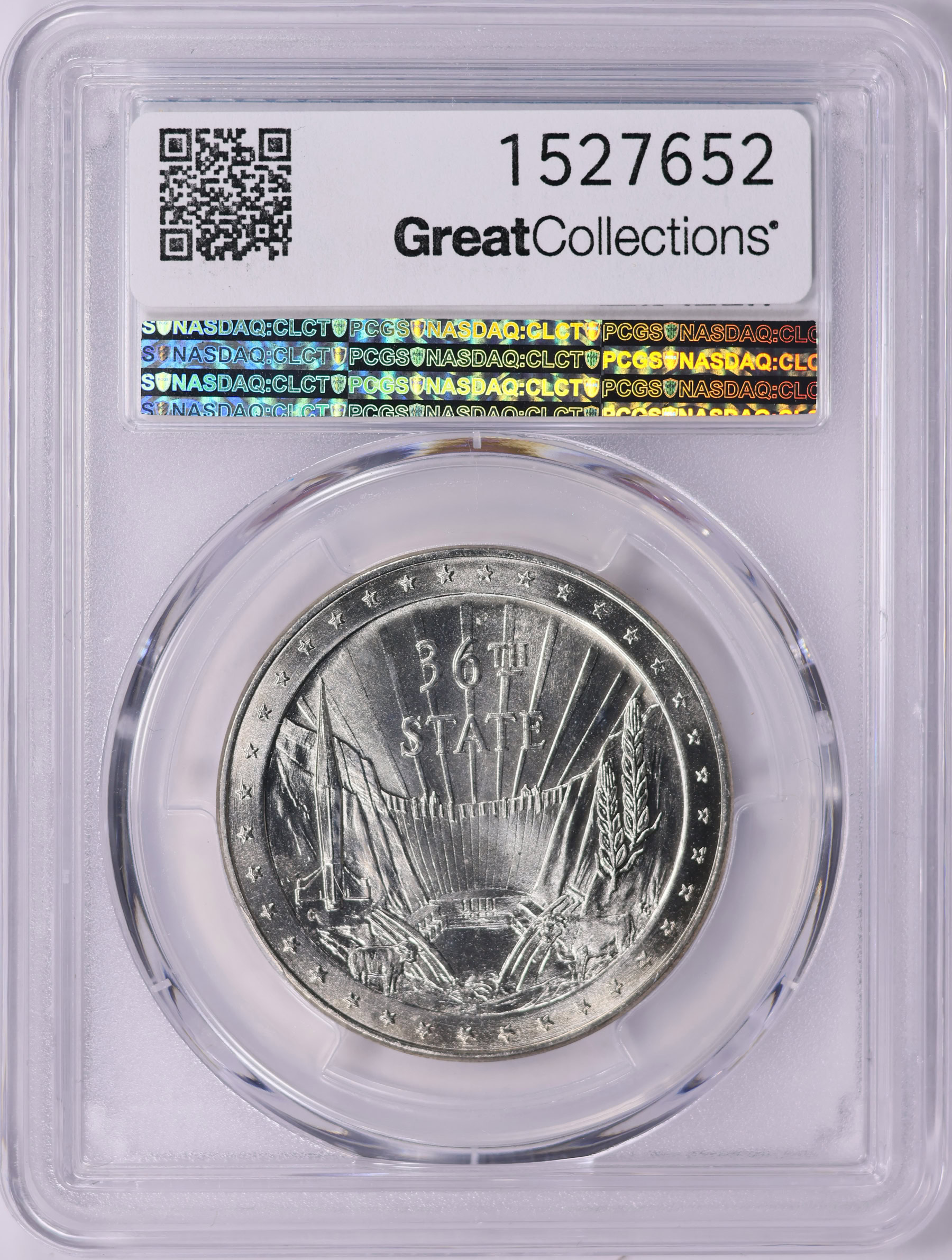 1964 Silver Nevada Statehood Centennial Medal D1964-1b PCGS MS-65 (Item ...