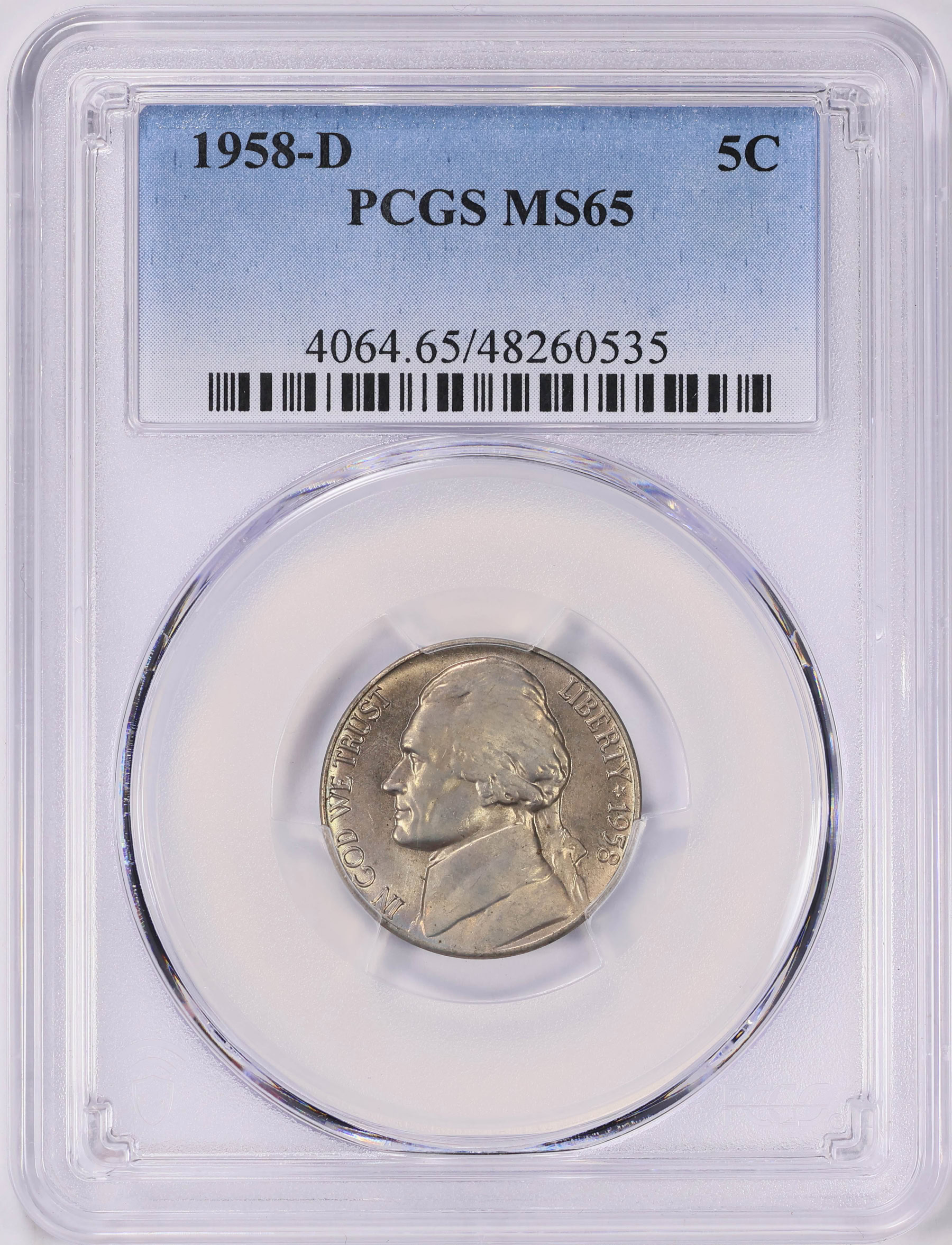 1958-D Jefferson Nickel PCGS MS-65 (Toned) (Item 1529745 ...