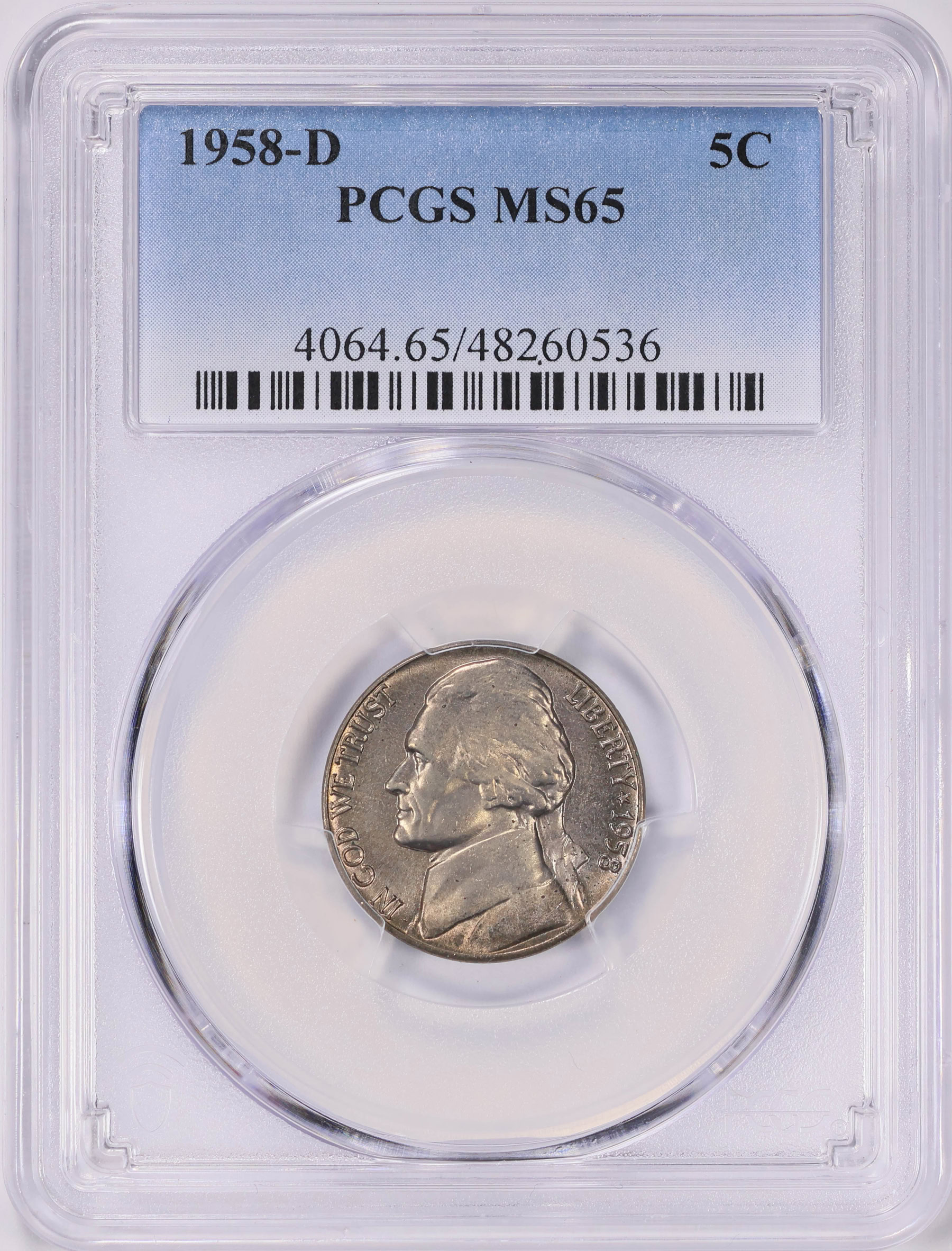 1958-D Jefferson Nickel PCGS MS-65 (Toned) (Item 1529746 ...