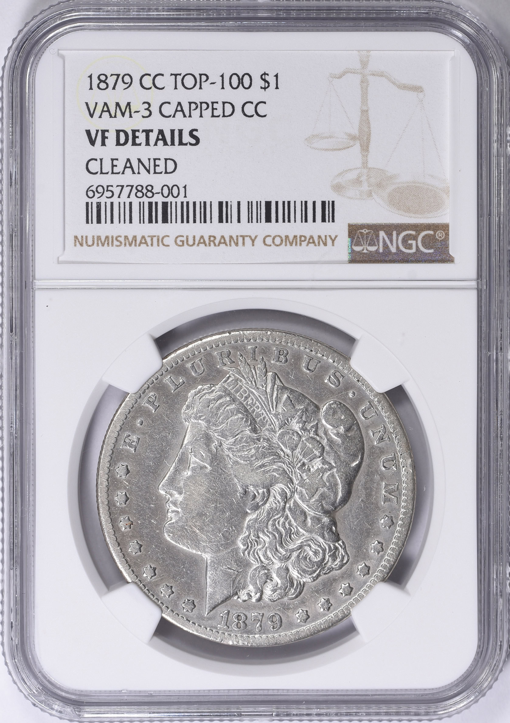 1879-CC Morgan Silver Dollar VAM-3 Capped Die Top 100 NGC VF Details (Item 1530258 ...