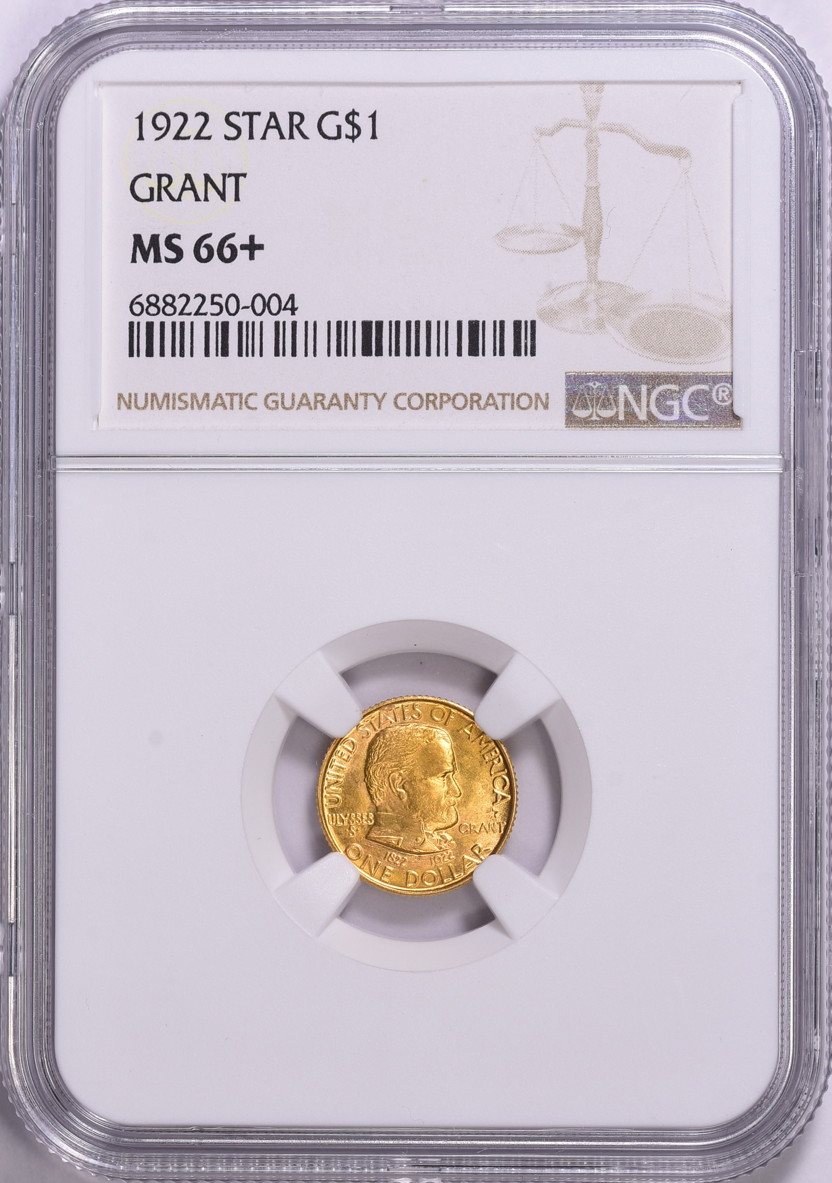 1922 Grant Gold Dollar Star NGC MS-66+ (Item 1534453 ...