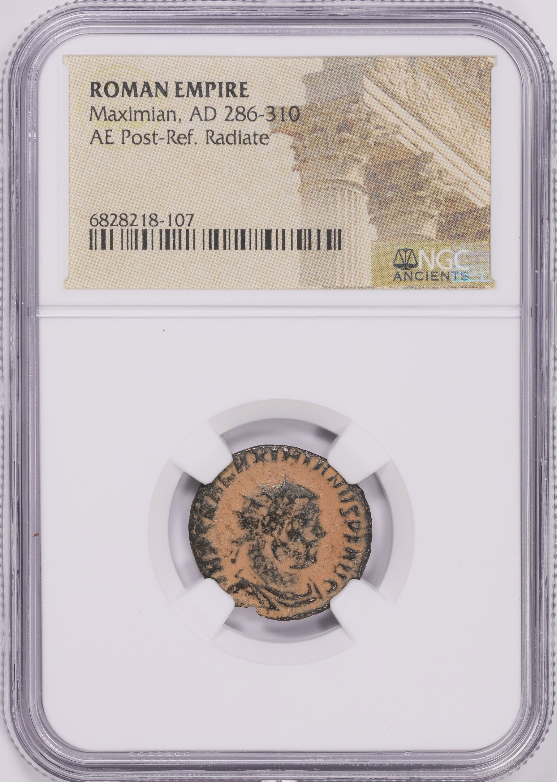 Ancient Roman Empire, Maximian (A.D. 286-310) AE Post-Reofrm Radiate ...