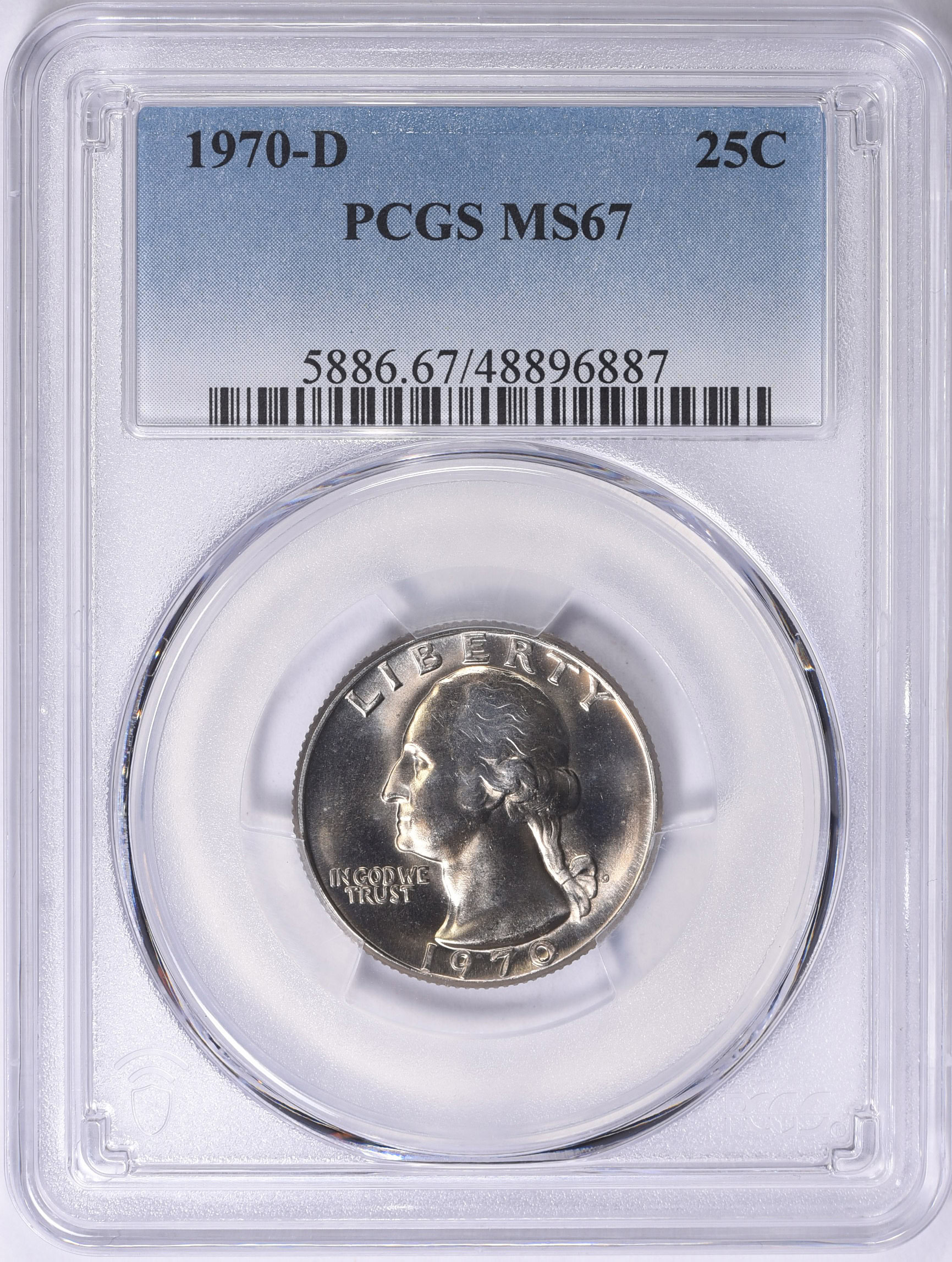 1970-D Washington Quarter PCGS MS-67 (Item 1538364) | GreatCollections ...