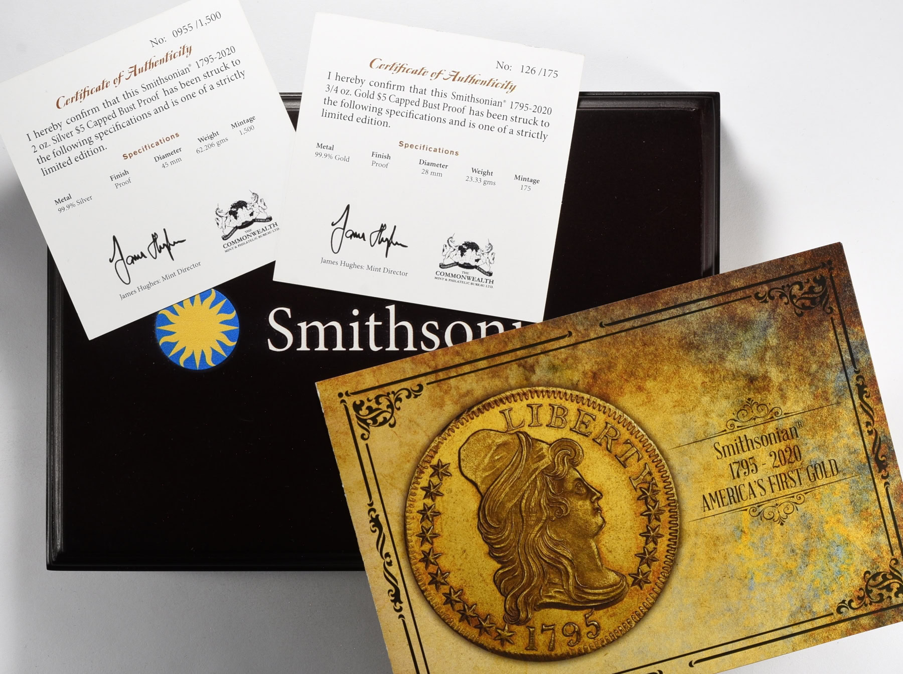 "1795" Smithsonian Collection Capped Bust Gold and Silver Design ...