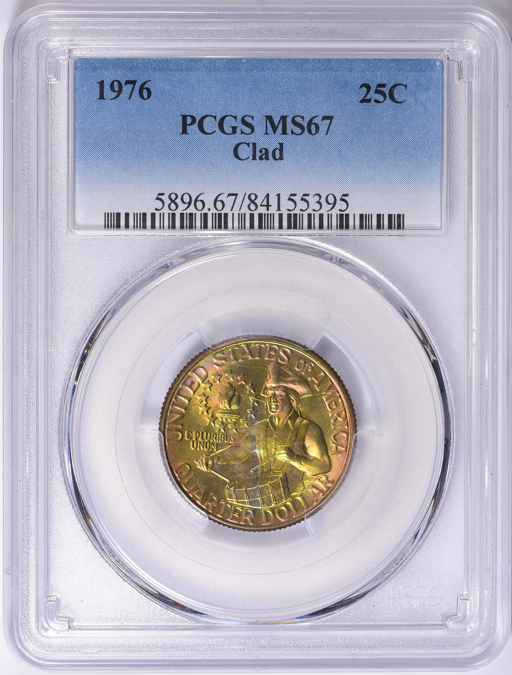 1976 Washington Quarter Clad PCGS MS-67 (Toned) (Item 1541709 ...