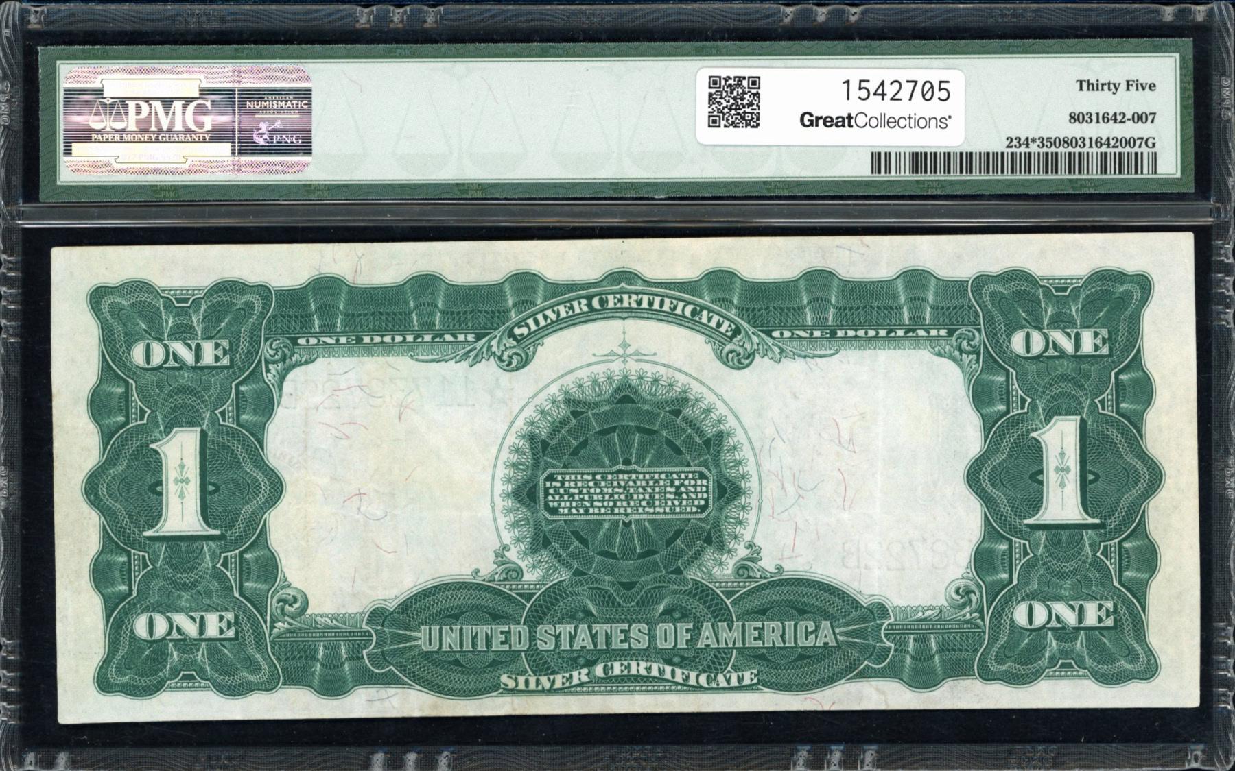 Fr. 234★ 1899 $1 Silver Certificate Star Note Elliott / Burke PMG ...