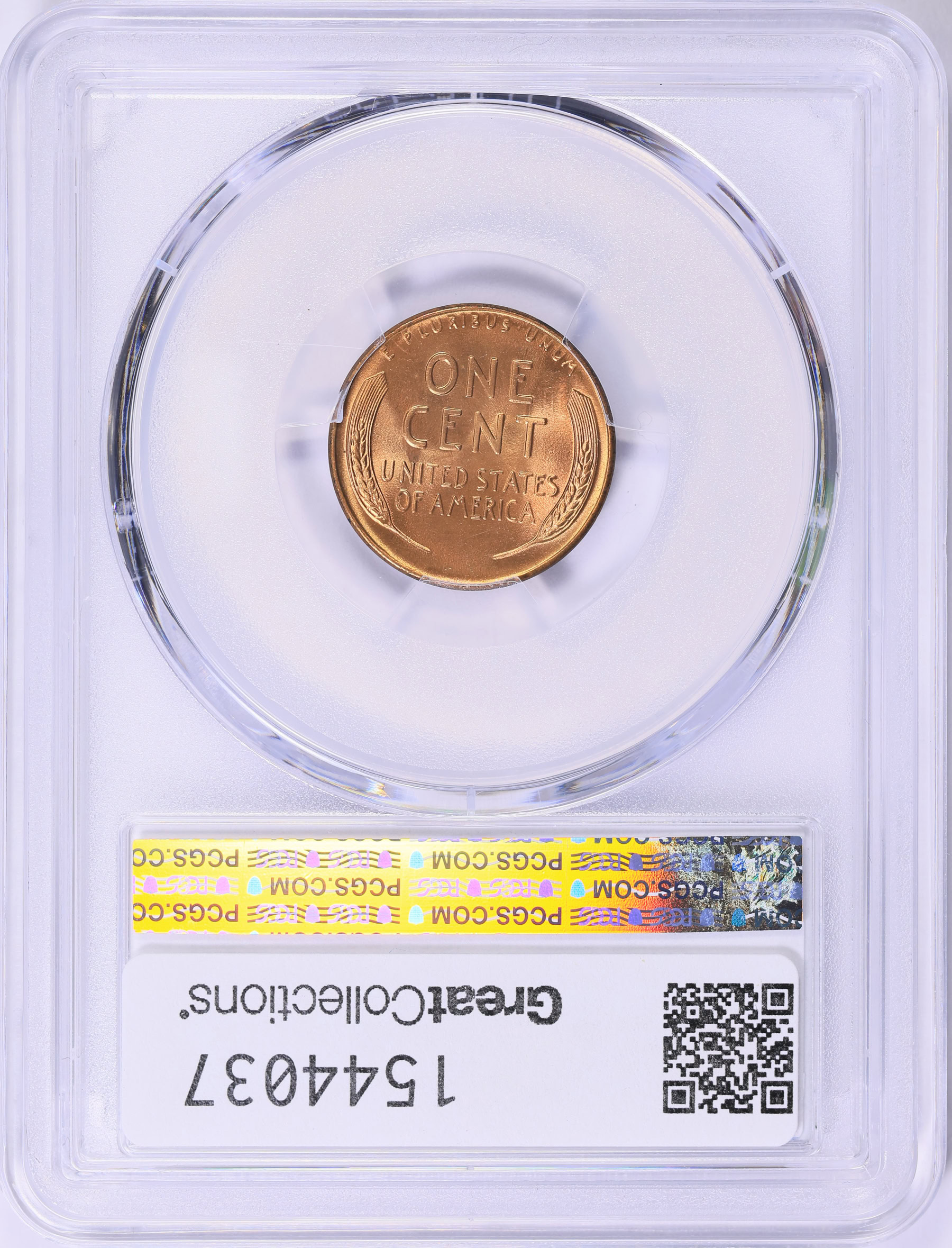 1944 Lincoln Cent PCGS MS-67+ RD (CAC Green) (Item 1544037) | GreatCollections Coin Auctions