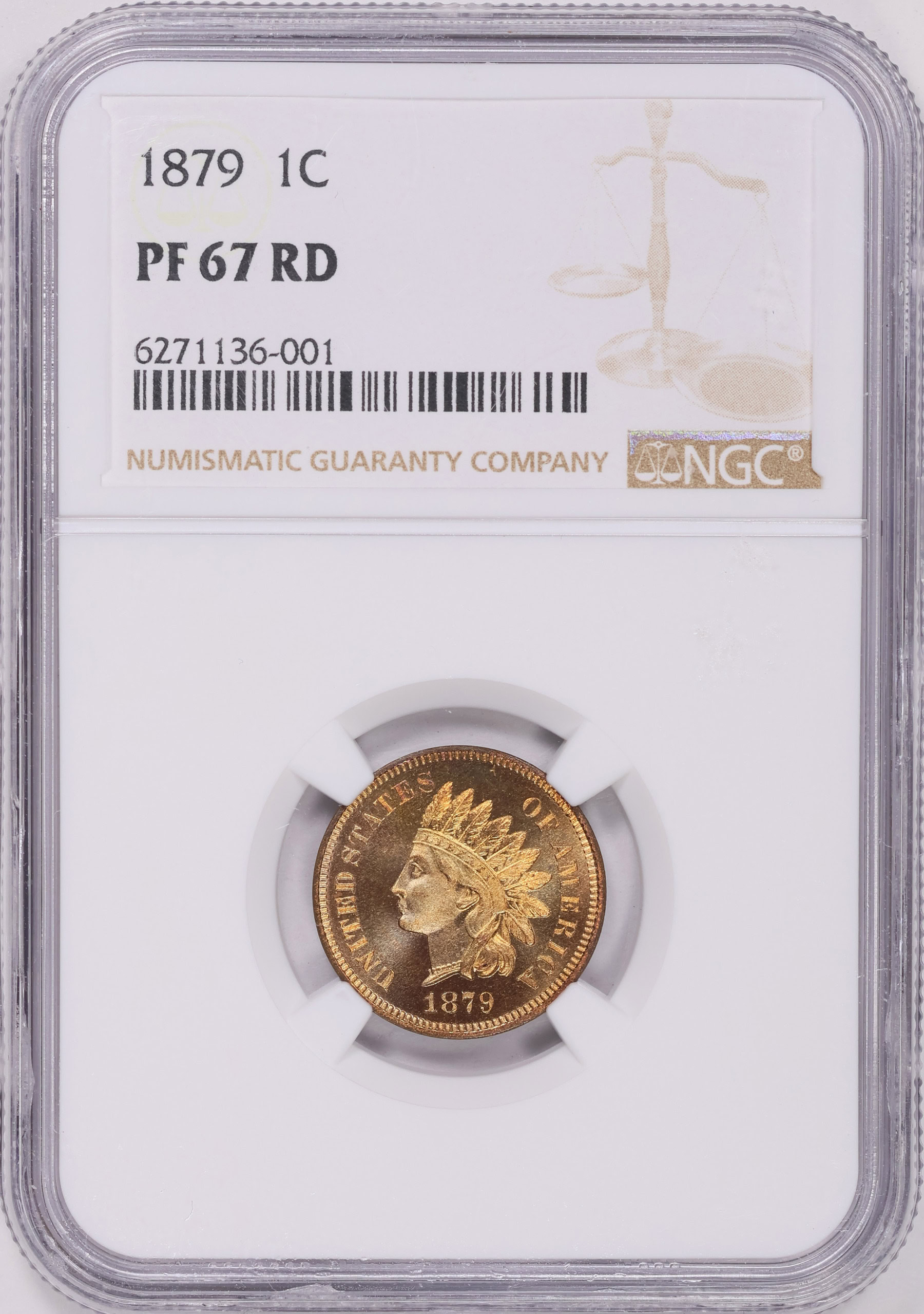 1879 Indian Cent NGC Proof-67 RD (Item 1544507) | GreatCollections Coin ...