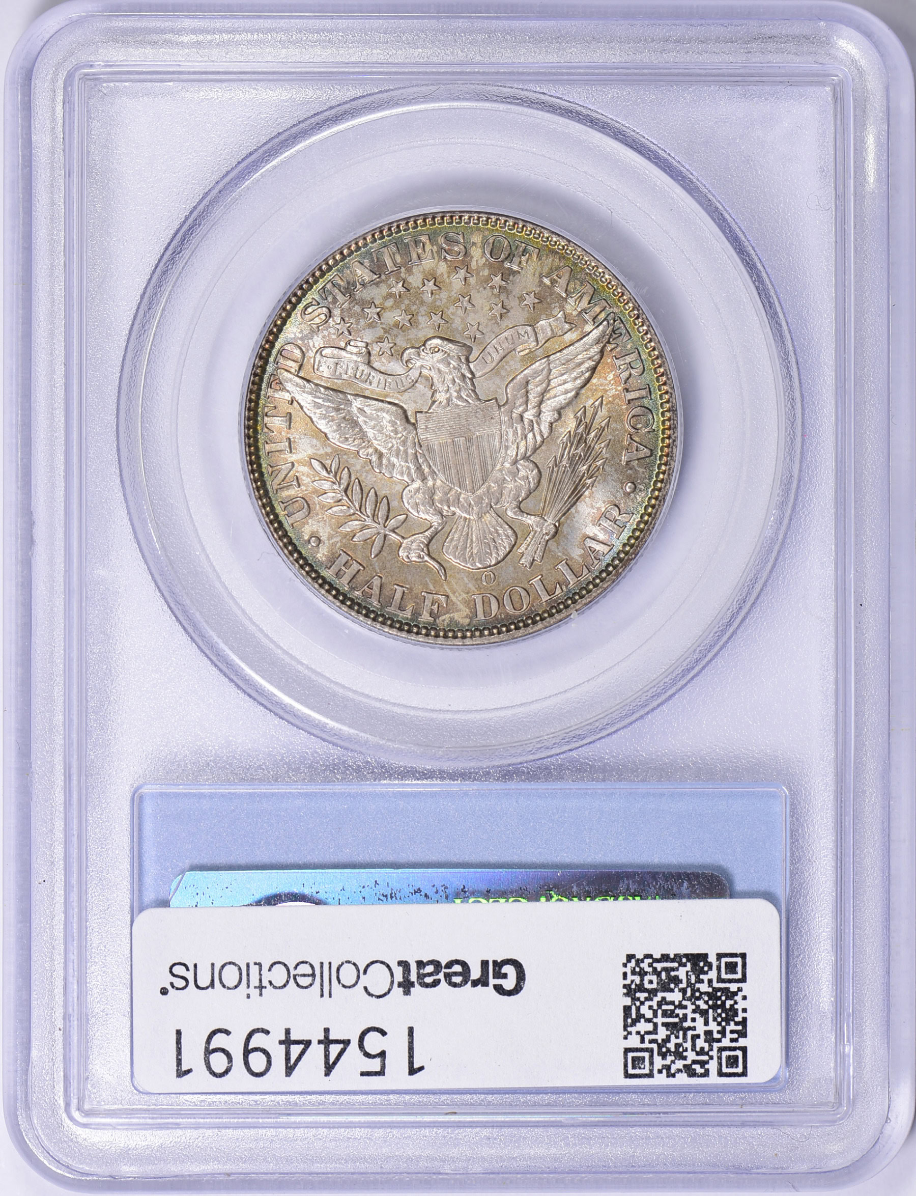 1909-O Barber Half Dollar PCGS MS-66 (Duckor/Emery-Nichols) (Toned ...