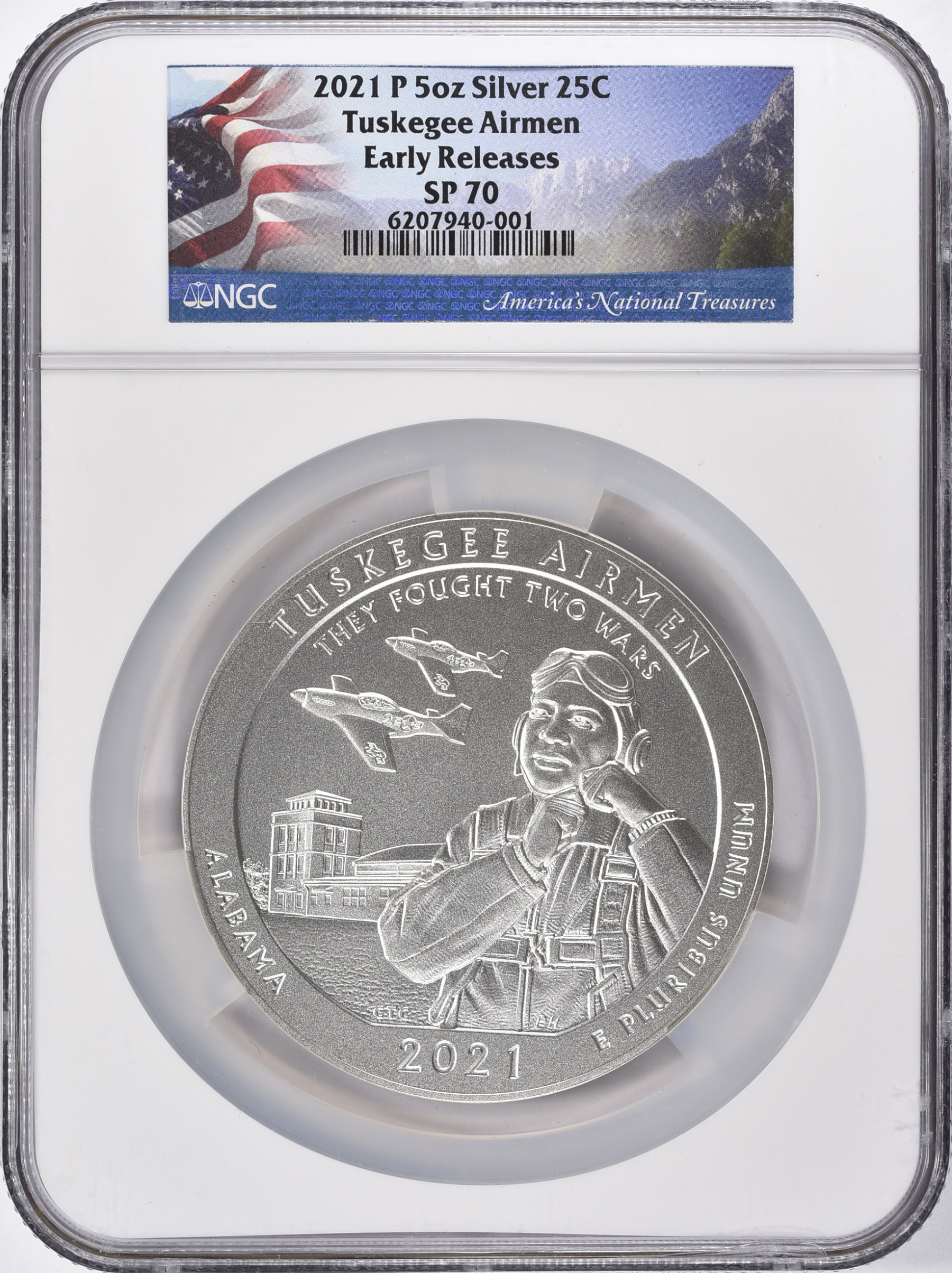 2021-P America the Beautiful 5 oz. Silver Quarter Tuskegee Airmen ...