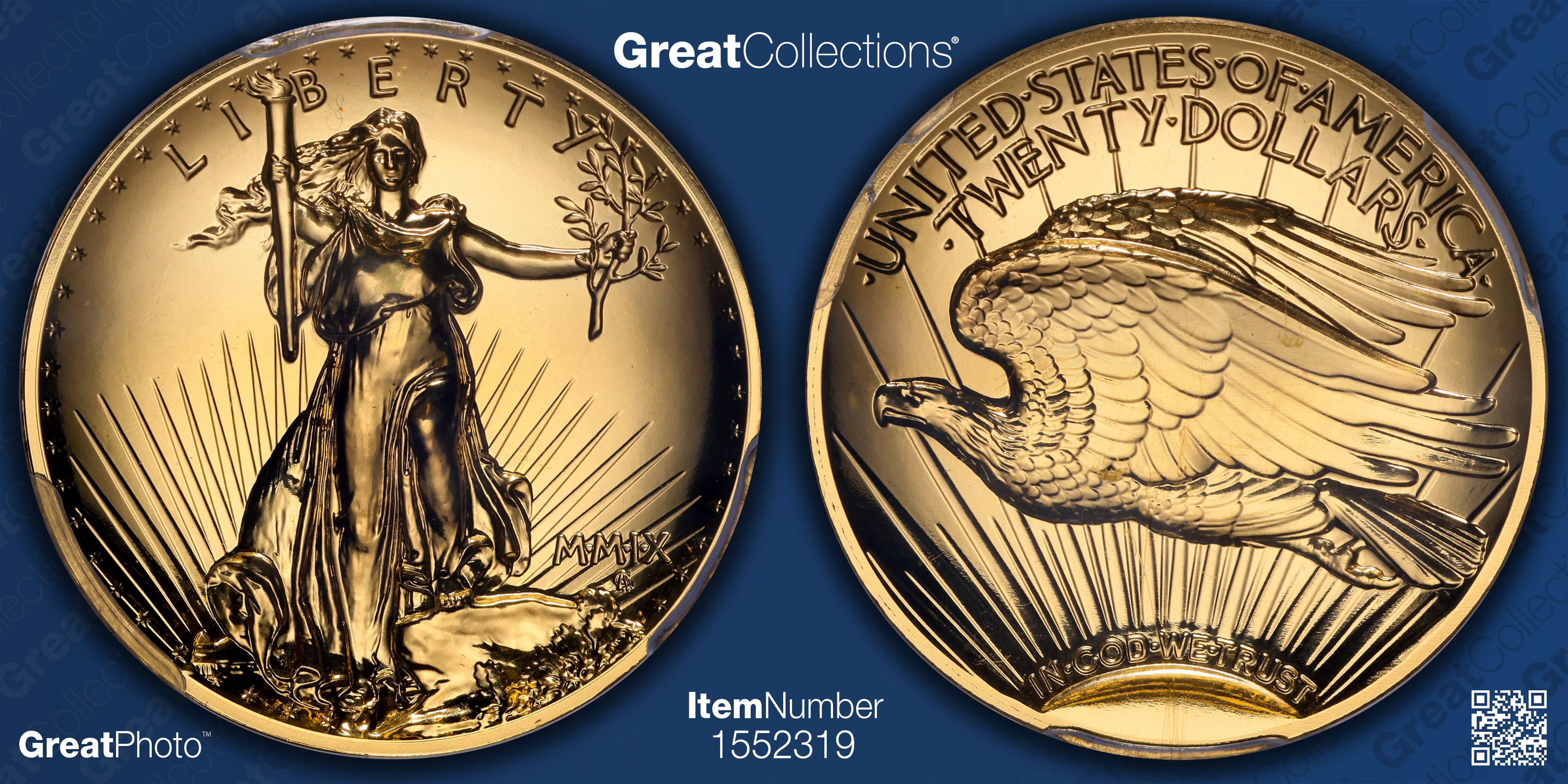 2009 MMIX Ultra High Relief $20 Gold PCGS MS-70 PL (Gold Foil Label ...