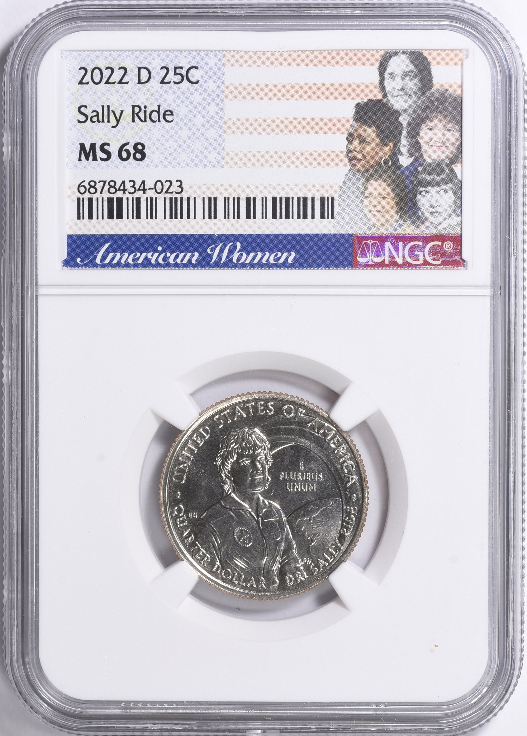 2022-D American Women Quarter Dr. Sally Ride NGC MS-68 (Item 1552580 ...