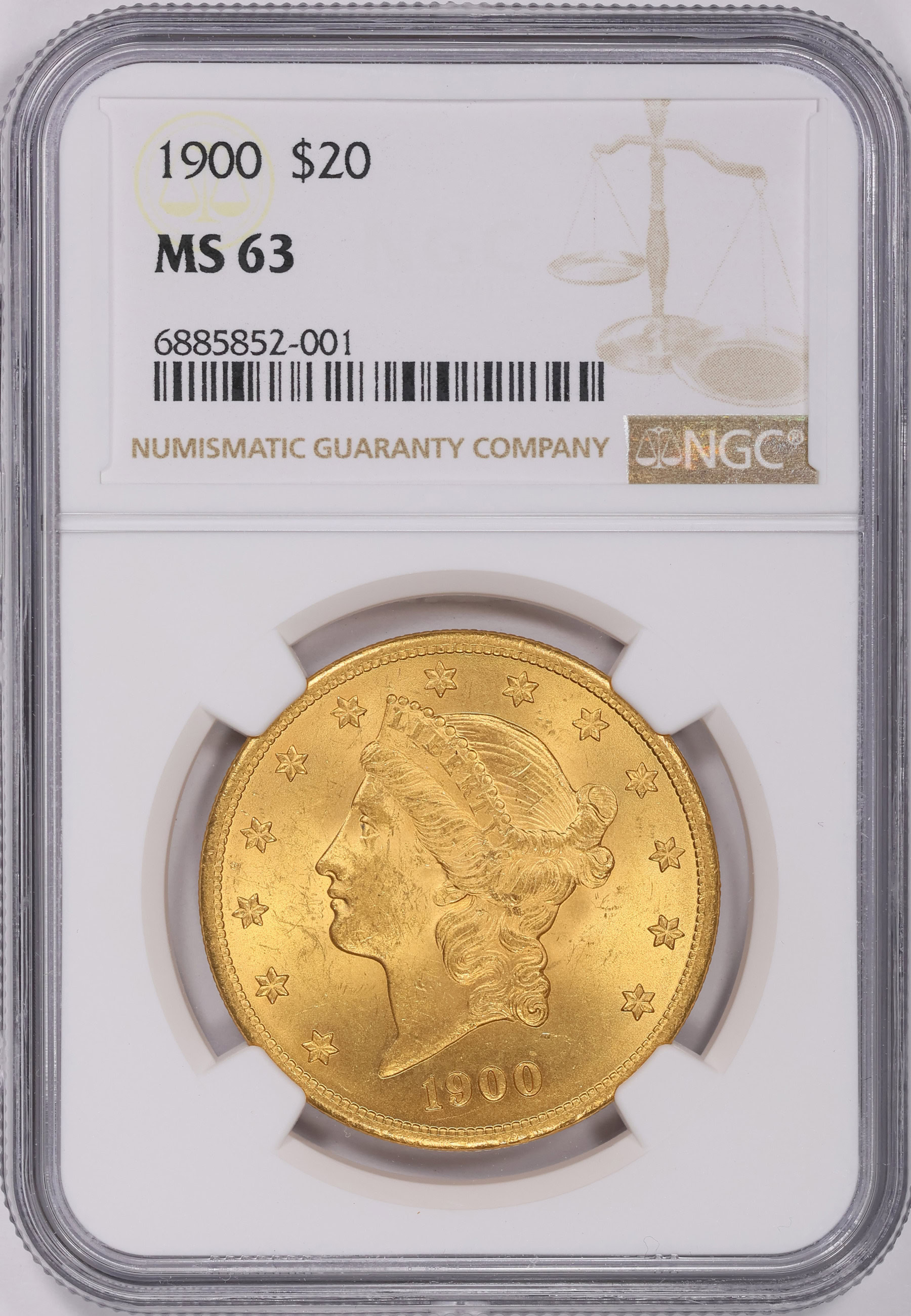 1900 Liberty Gold Double Eagle NGC MS-63 (Item 1553011) | GreatCollections Coin Auctions