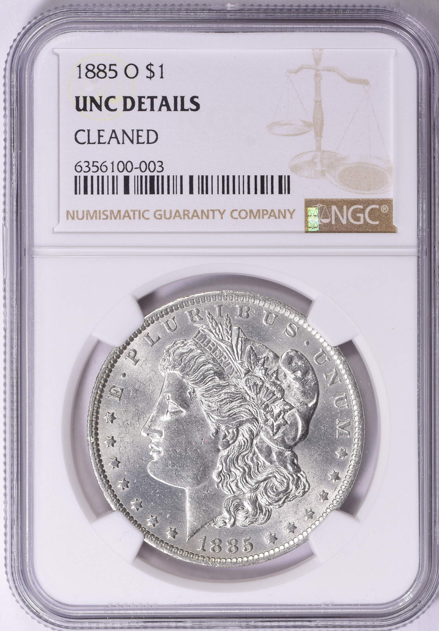 1885-O Morgan Silver Dollar NGC Unc Details (Item 1556789) | GreatCollections Coin Auctions